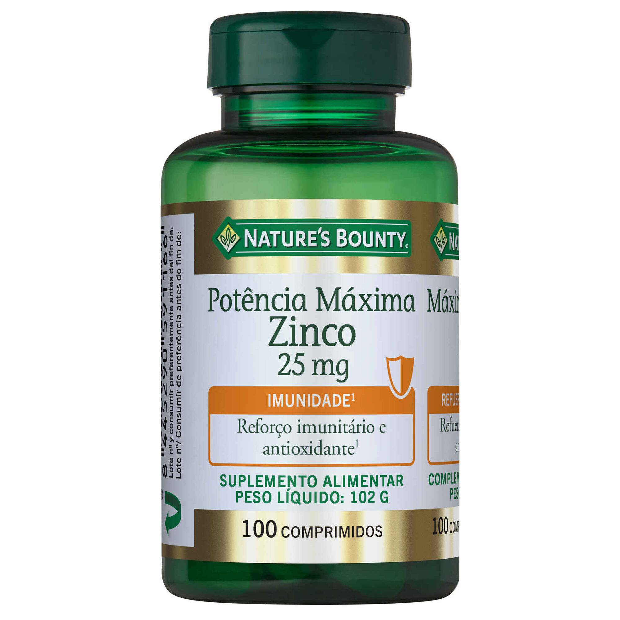 Zinco Max Pot Comprimidos emb. 100 un - Nature's Bounty | Continente