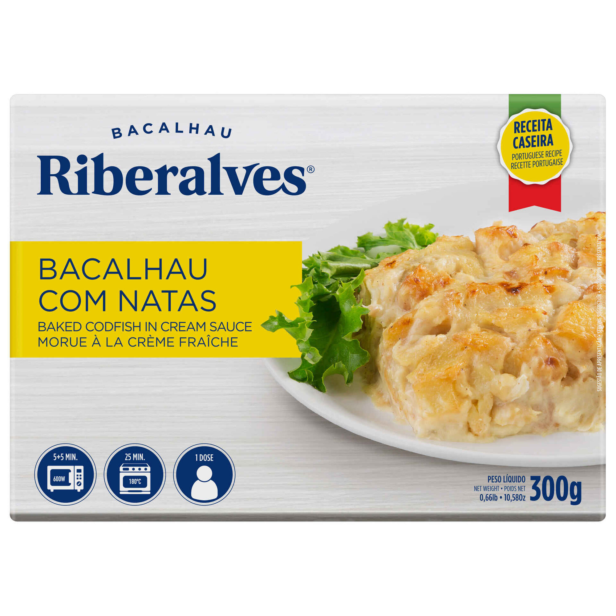 Bacalhau com Natas Riberalves - emb. 300 gr | Continente Online