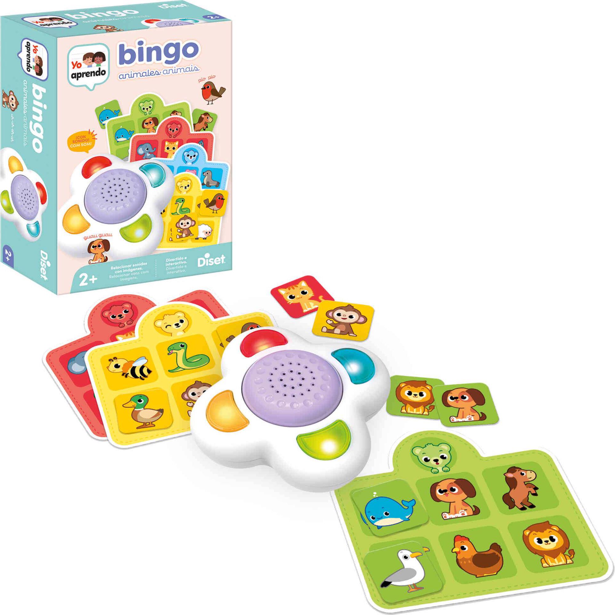 Jogo de Tabuleiro Eu Aprendo com Bingo Animais Diset | Continente Online