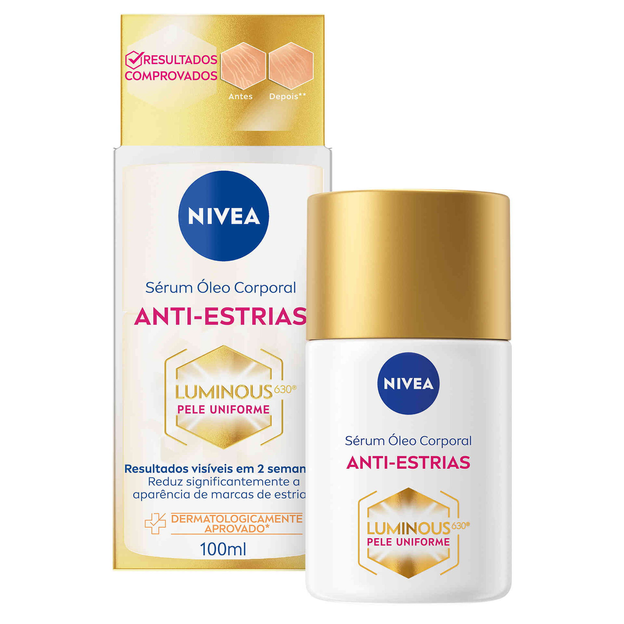 Sérum Óleo Corporal Luminous 630 Anti-Estrias Nivea - emb. 100 ml ...
