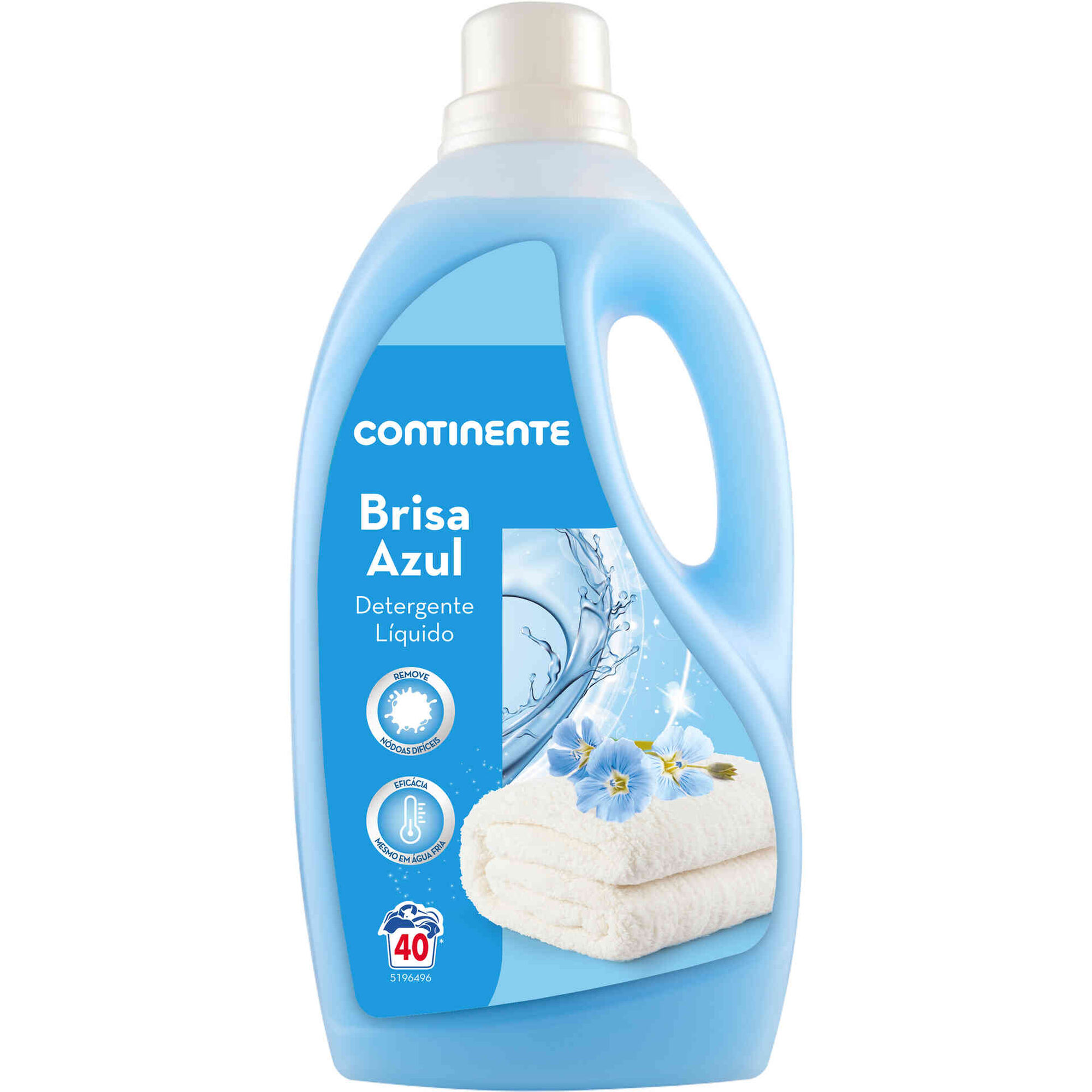 Detergente Máquina Roupa Líquido Brisa Azul - 40 doses - Continente ...