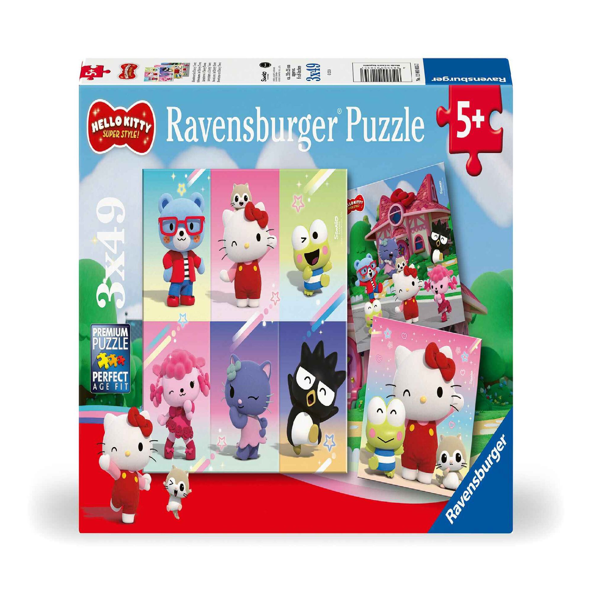 Puzzle Hello Kitty 3 x 49 Peças Ravensburger | Continente Online