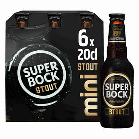 Cerveja com Álcool Stout Mini emb. 6 x 20 cl - Super Bock | Continente