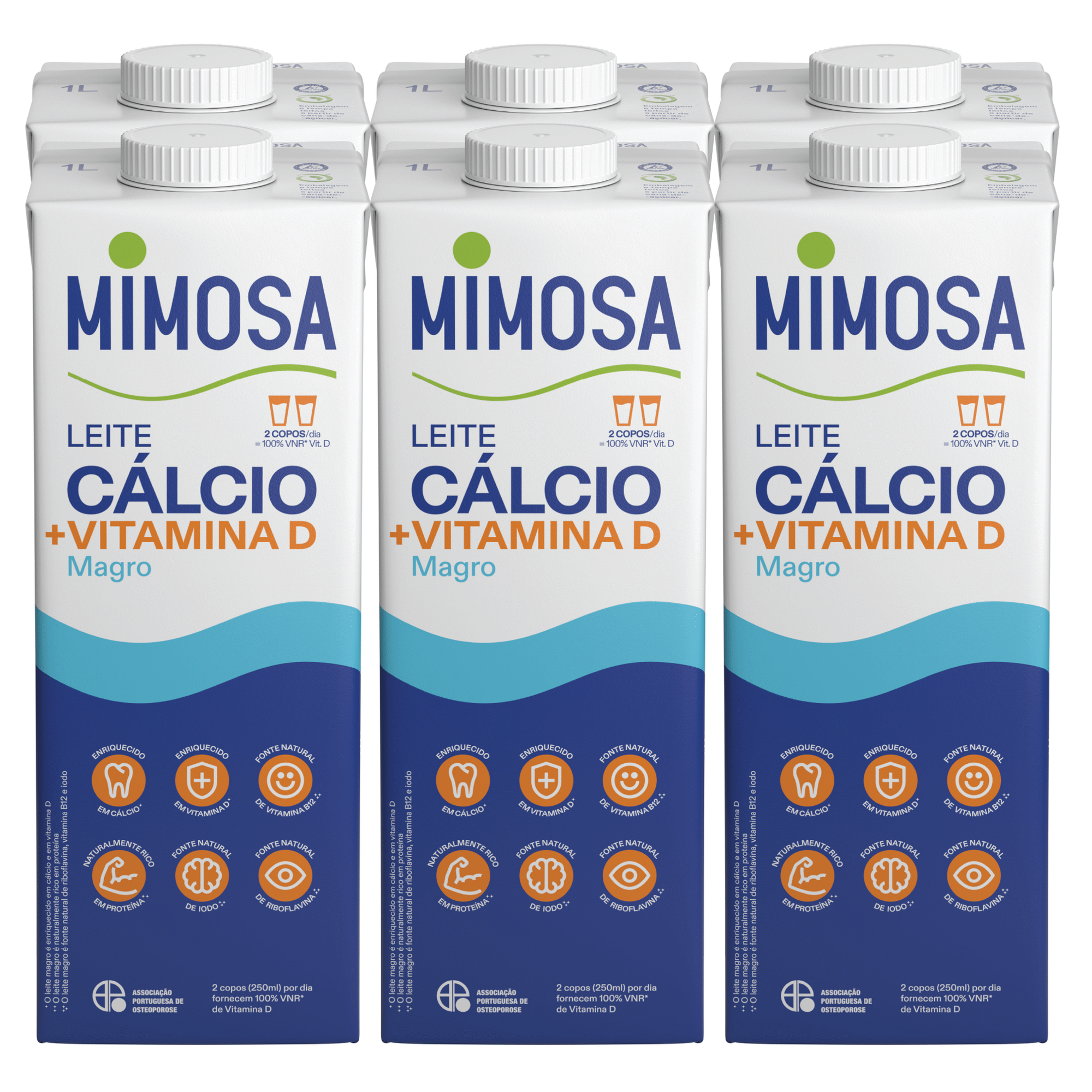 Leite UHT Magro Cálcio Mimosa | Continente Online