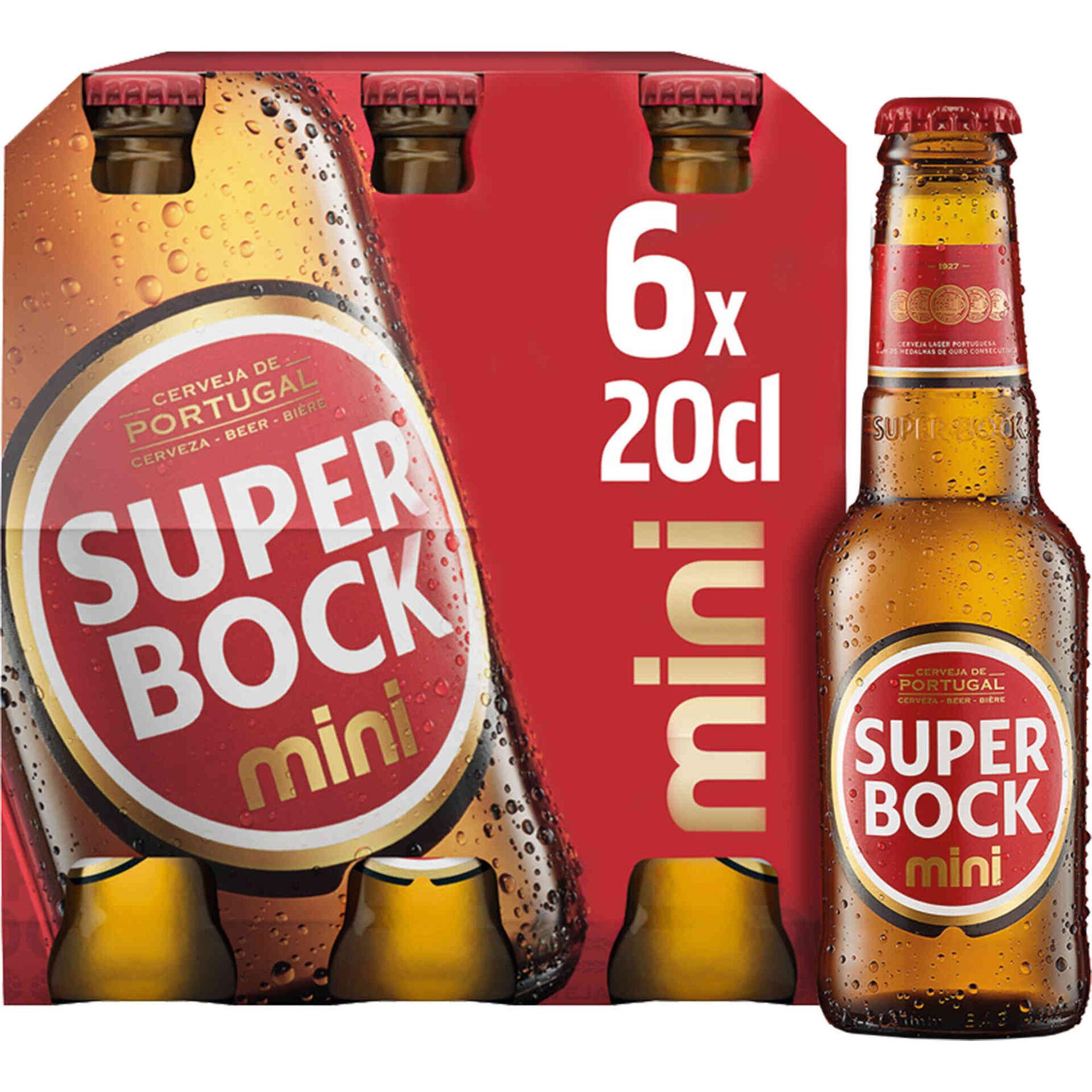 Cerveja com Álcool Mini emb. 6 x 20 cl (Leve 6 Pague 5) - Super Bock ...