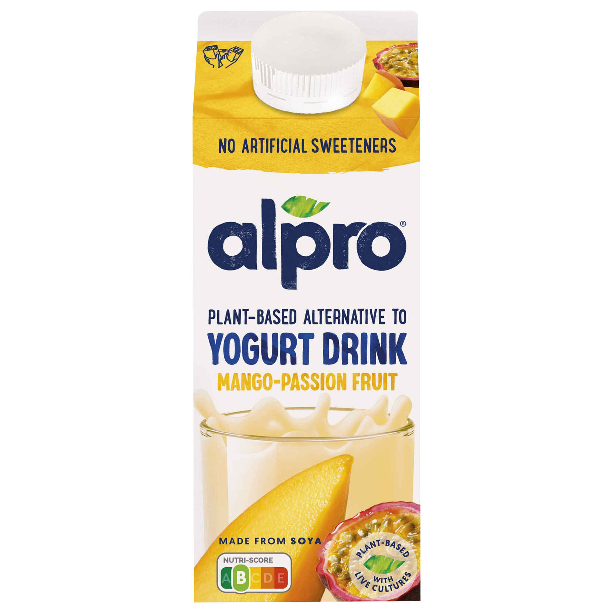 Yofu Soja Liquído Manga e Maracujá Alpro - emb. 750 gr | Continente Online