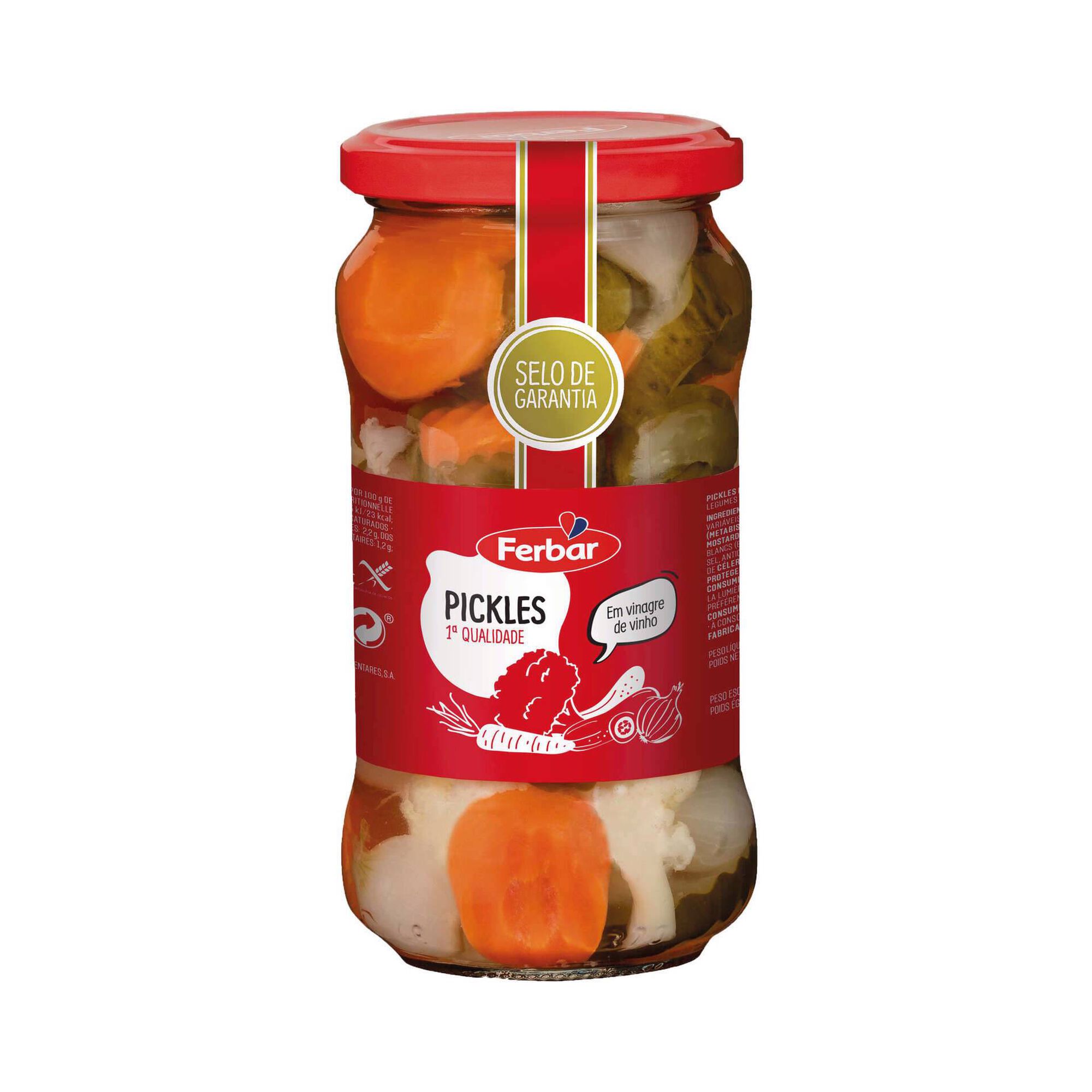 Pickles emb. 345 gr (peso escorrido 180 gr) - Ferbar | Continente