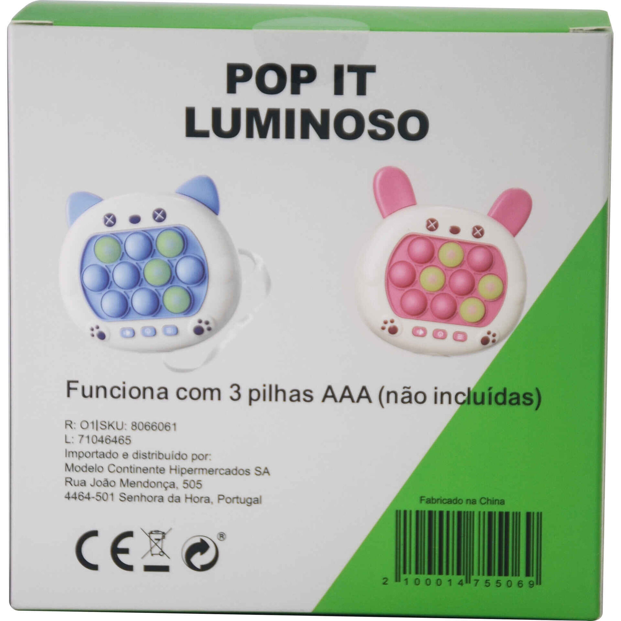 Brinquedo Popit Luminoso (várias cores) Bazarão - 1 un | Continente Online