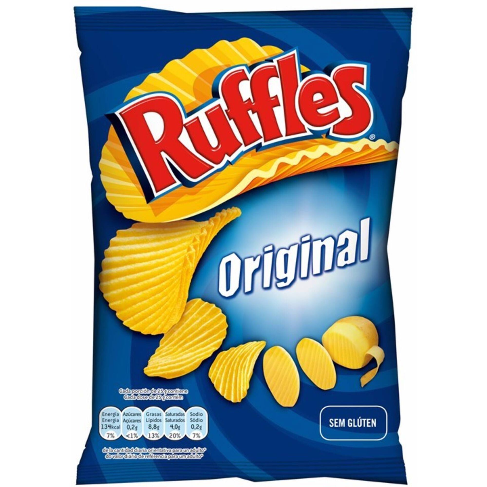 Batata Frita Ondulada Sal - emb. 160 gr - Ruffles | Continente Online