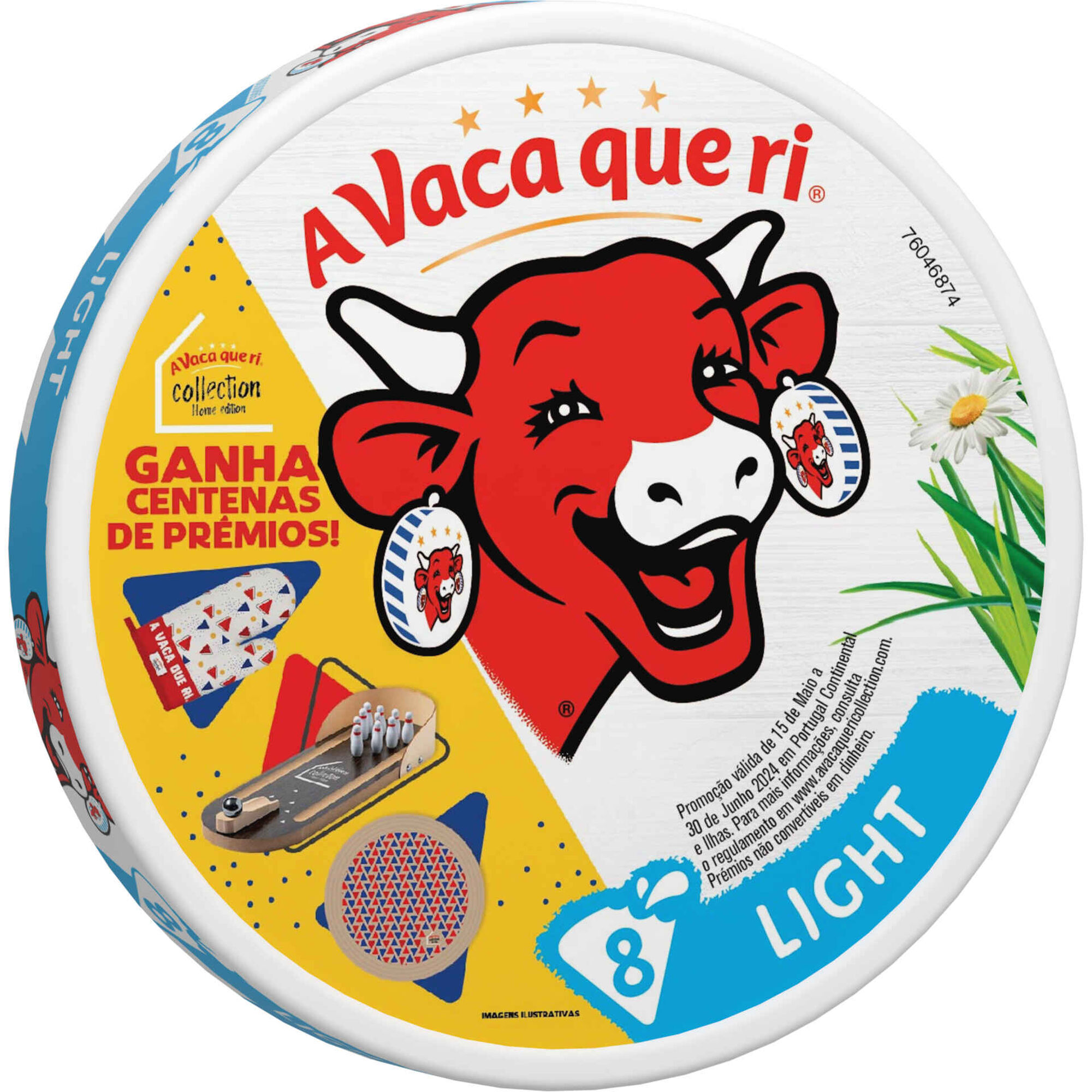 Queijo Fundido Light Porções 8 un (125 gr) - A Vaca que ri | Continente