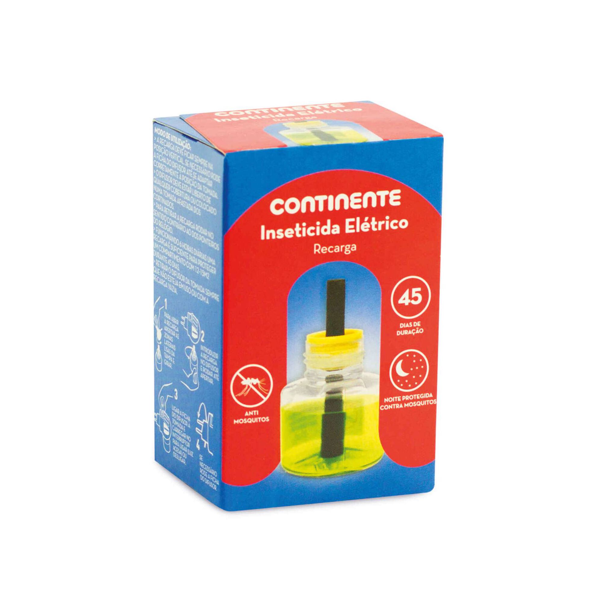 Inseticida Elétrico Recarga Melgas e Mosquitos Continente - 45 Noites ...