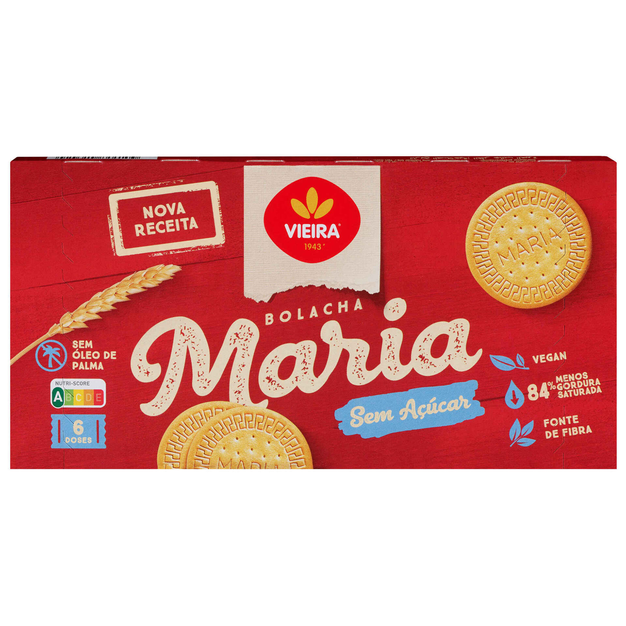 Bolachas Maria sem Adição de Açúcar Vieira - emb. 150 gr | Continente ...