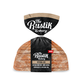 Pão Rústico Integral Massa Mãe Fatiado The Rustik Bakery - emb. 400 gr ...