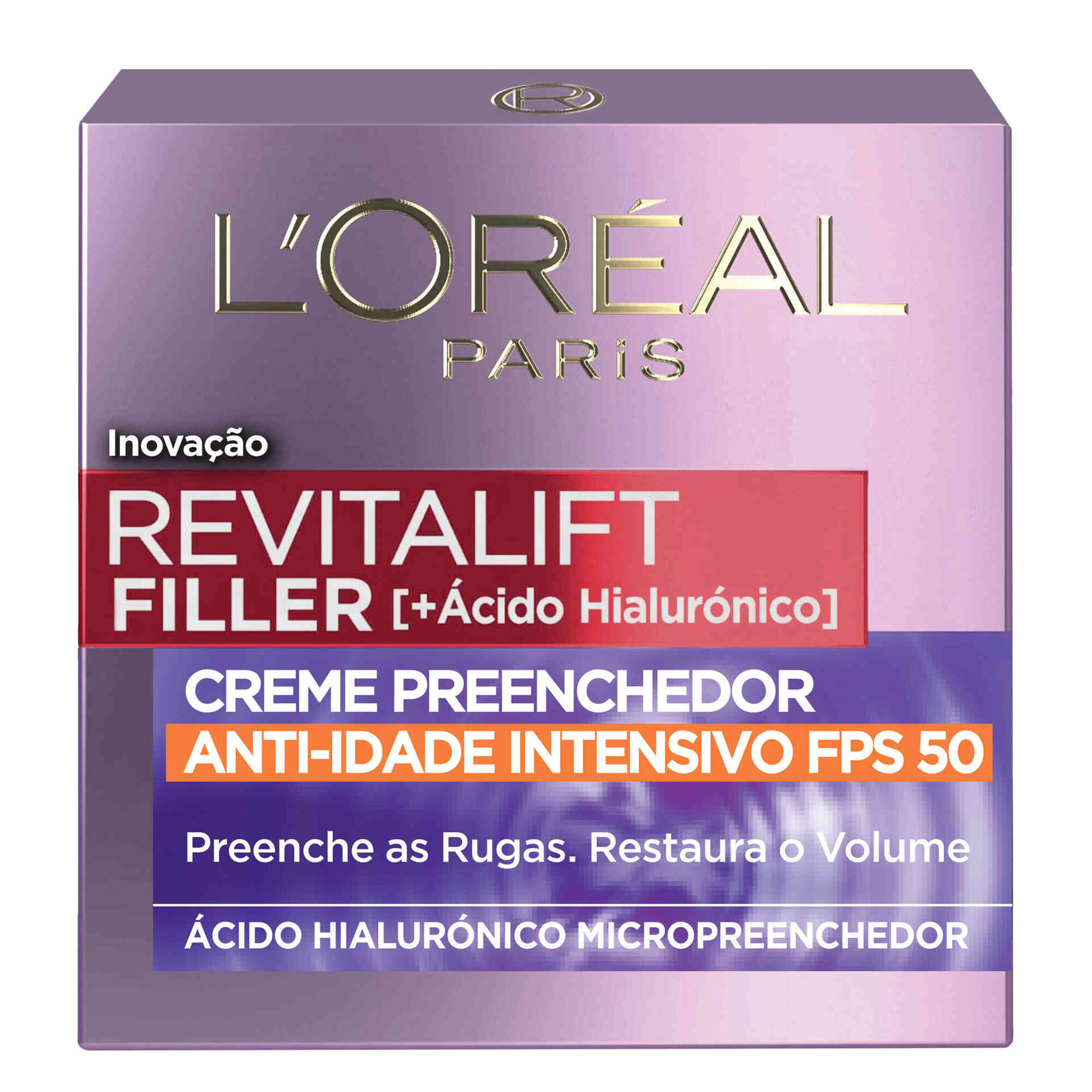 Creme de Rosto Dia Revitalift Filler FPS 50 L'Oréal Paris - emb. 50 ml ...