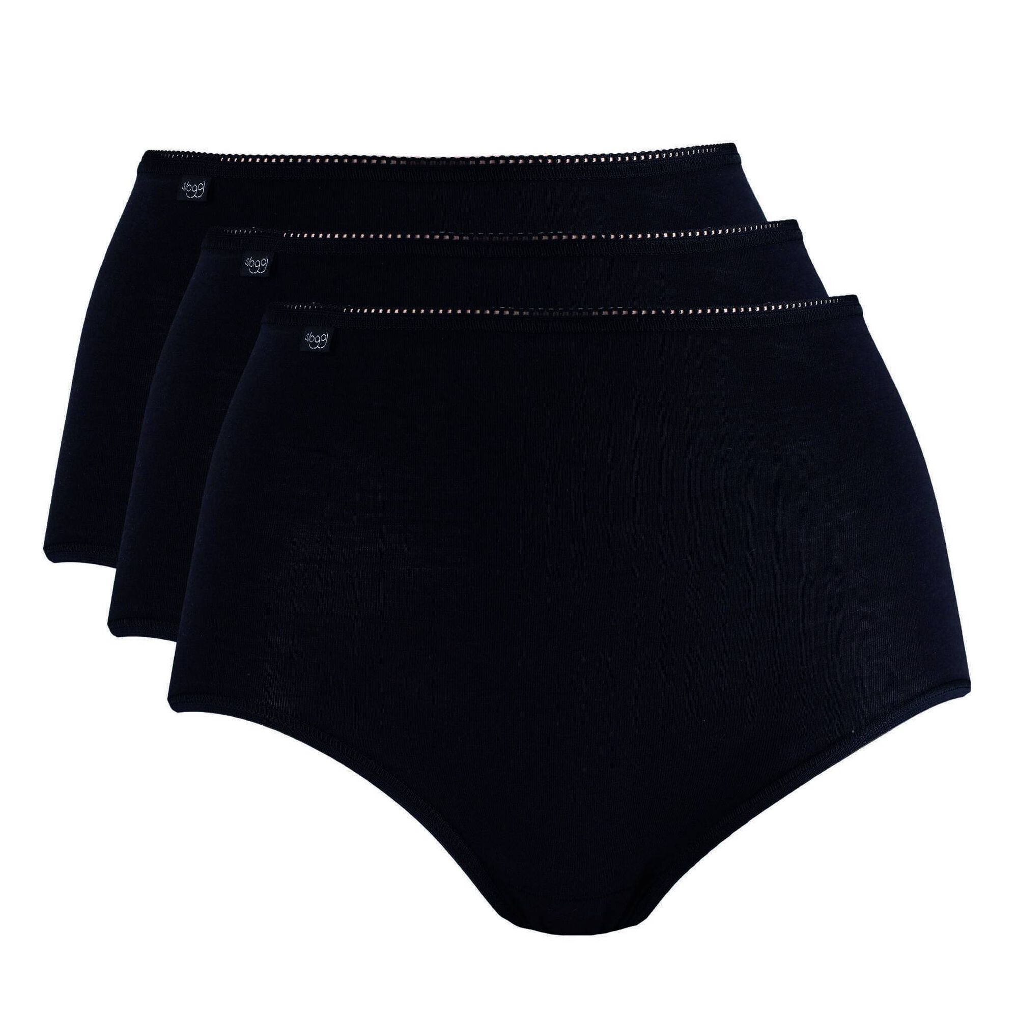 Conjunto 3 Cuecas Preto Mulher Sloggi - 3 un | Continente Online