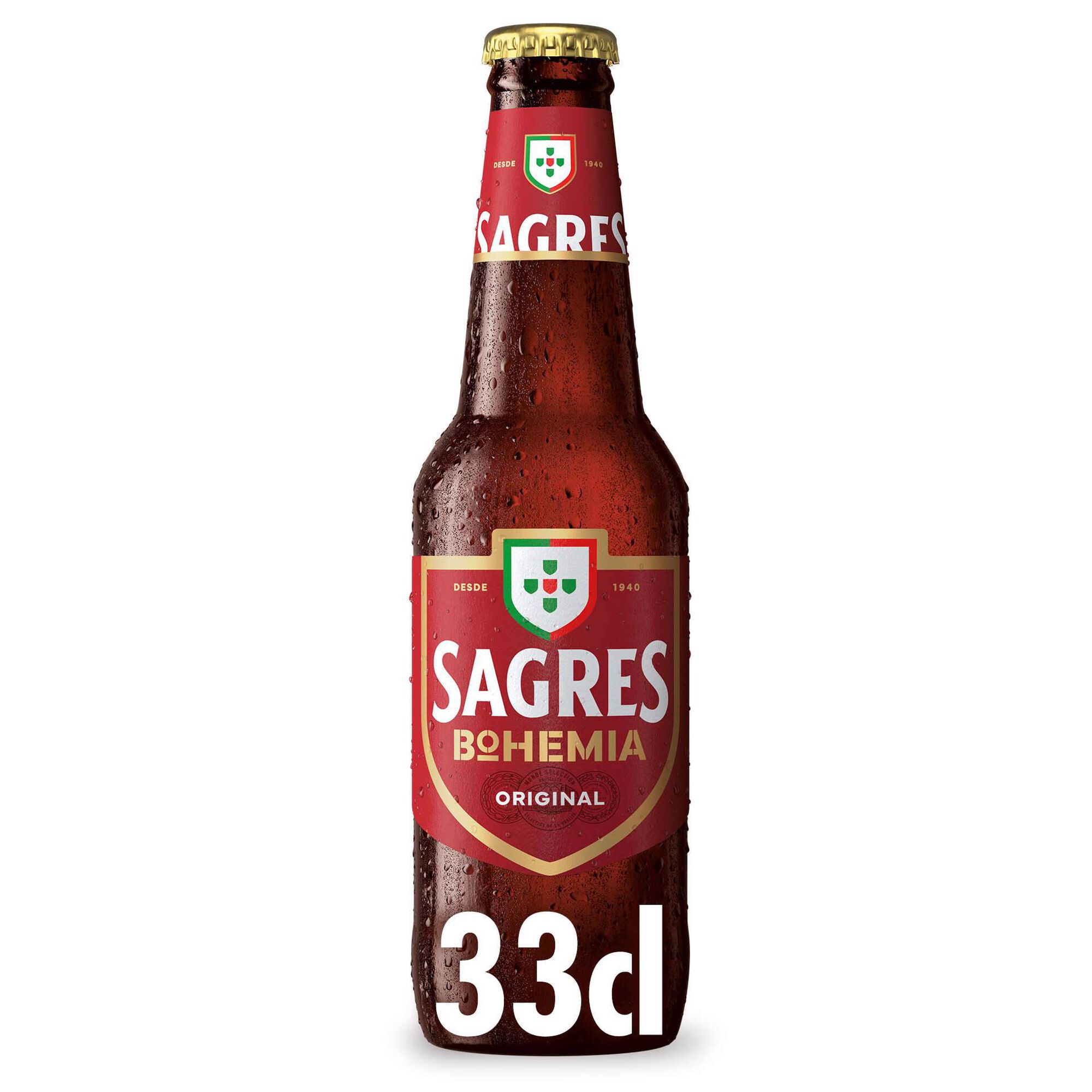 Cerveja com Álcool Bohemia Original emb. 6 x 33 cl - Sagres Bohemia ...