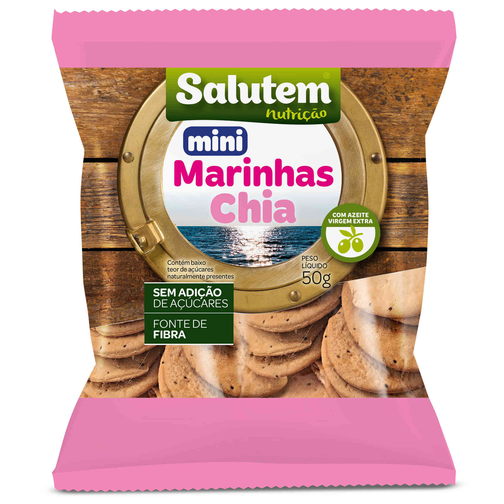 Bolachas Mini Marinheiras de Chia - emb. 50 gr - Salutem | Continente ...