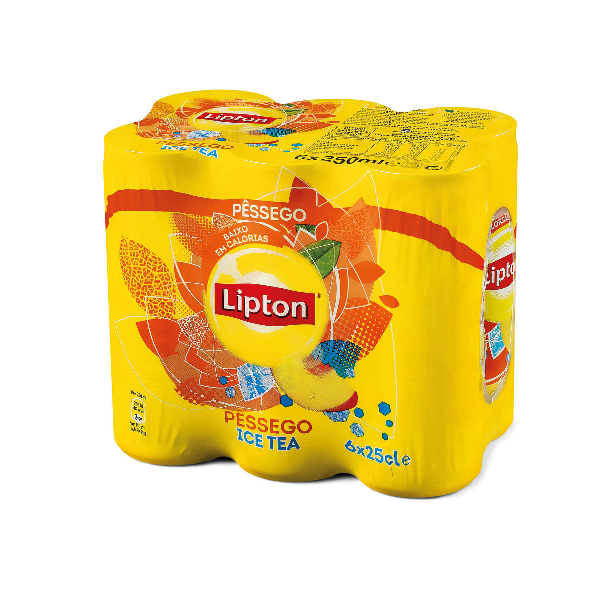 Ice Tea Pêssego Lipton - emb. 6 x 25 cl | Continente Online