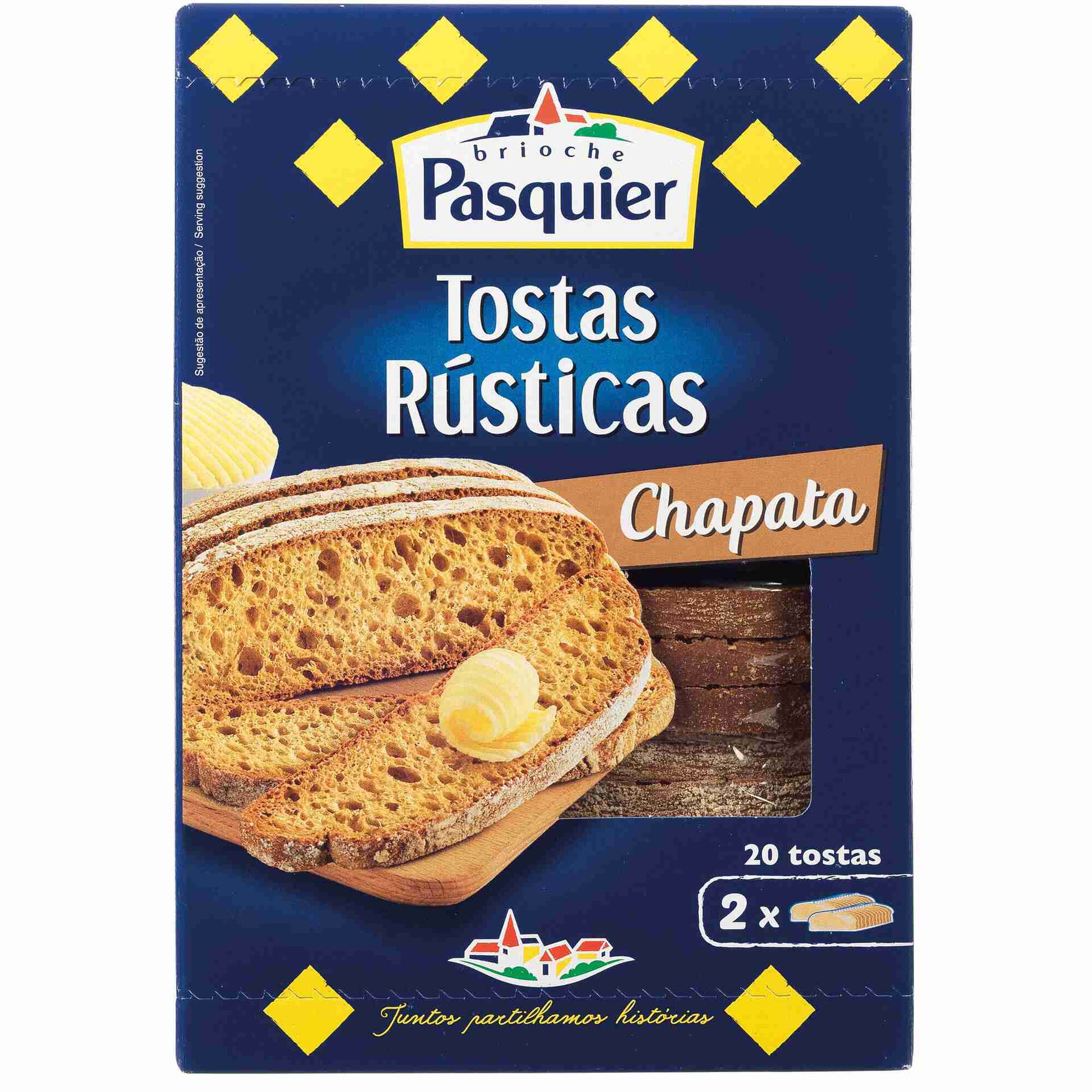 Tostas Rústicas Chapata emb. 180 gr - Brioche Pasquier | Continente