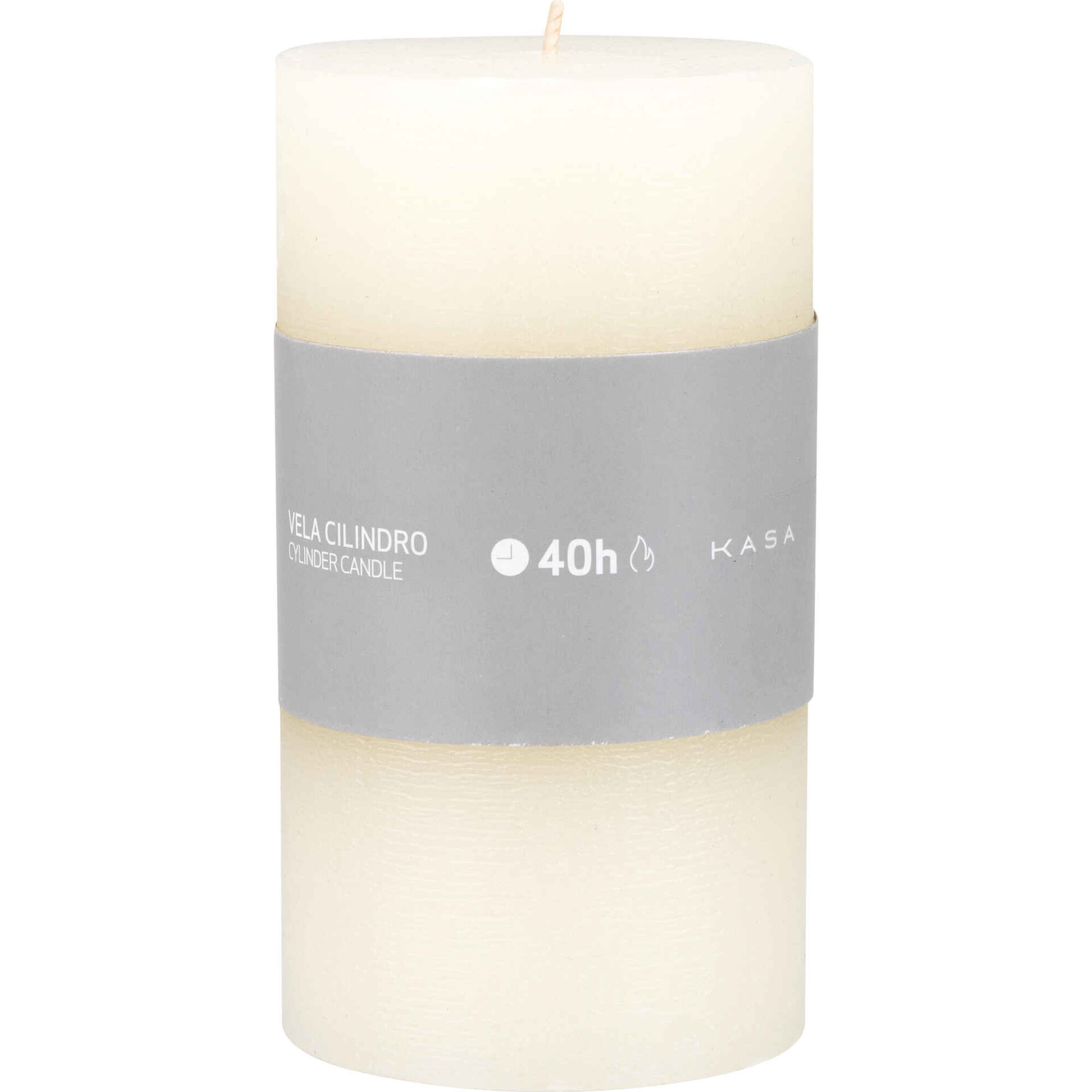 Vela Pilar 13cm Marfim Kasa - 1 un | Continente Online