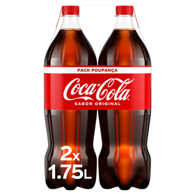 Refrigerante com Gás Cola Coca-Cola - emb. 2 x 1,75 lt | Continente Online