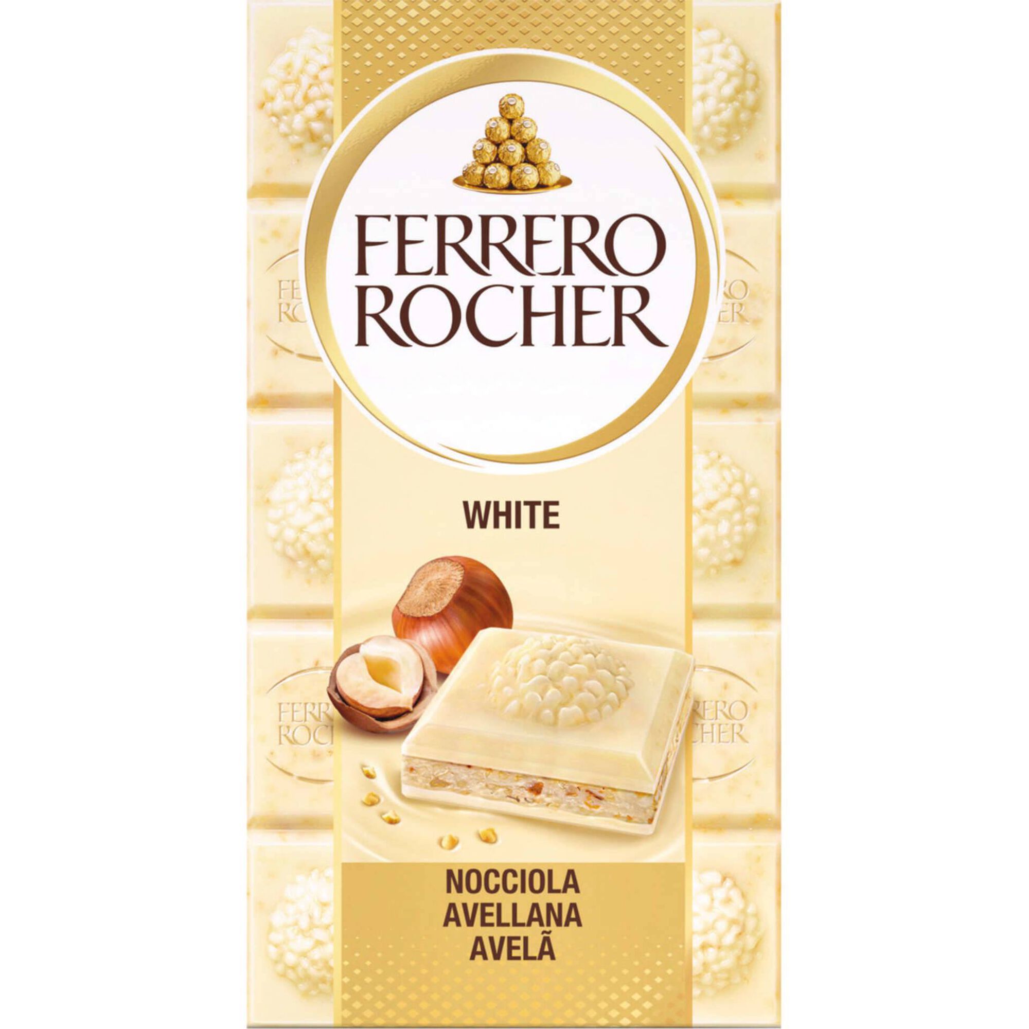 Tablete de Chocolate Branco Ferrero Rocher - emb. 90 gr | Continente Online