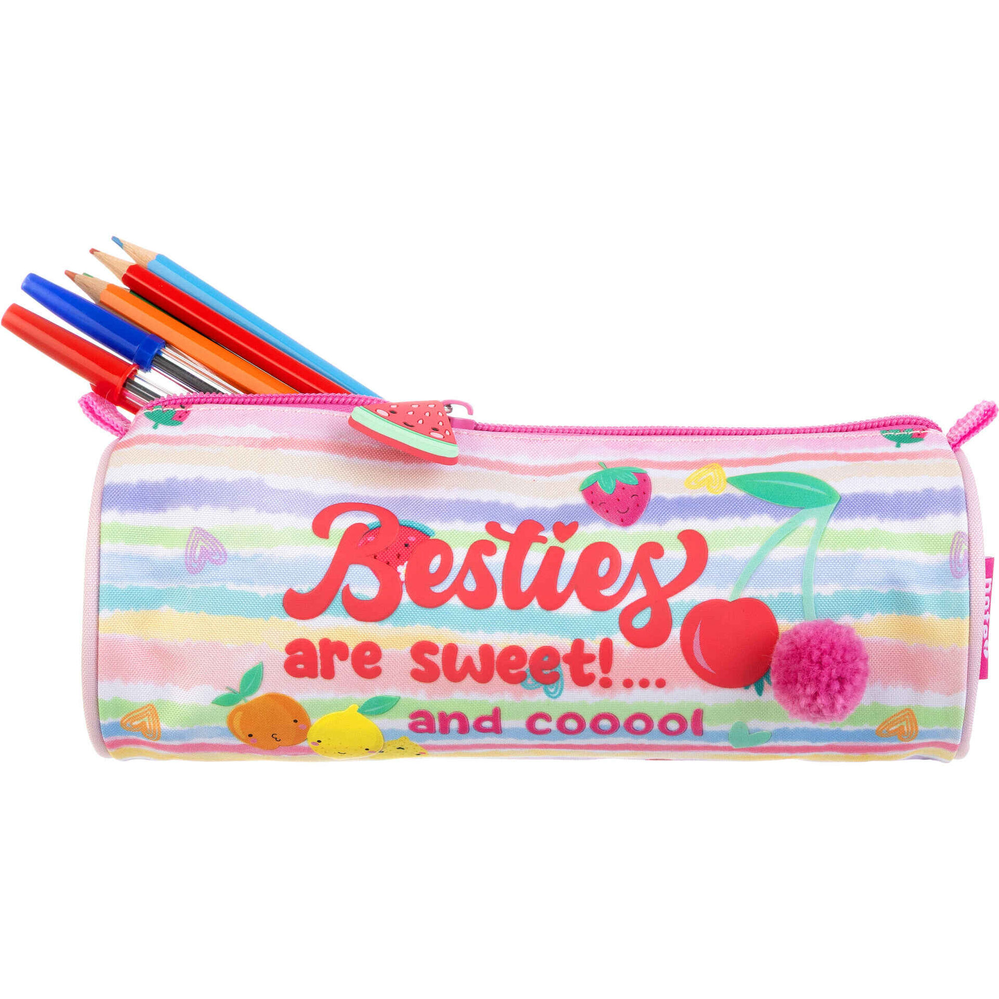 Estojo Redondo Rosa Frutas Note! | Continente Online