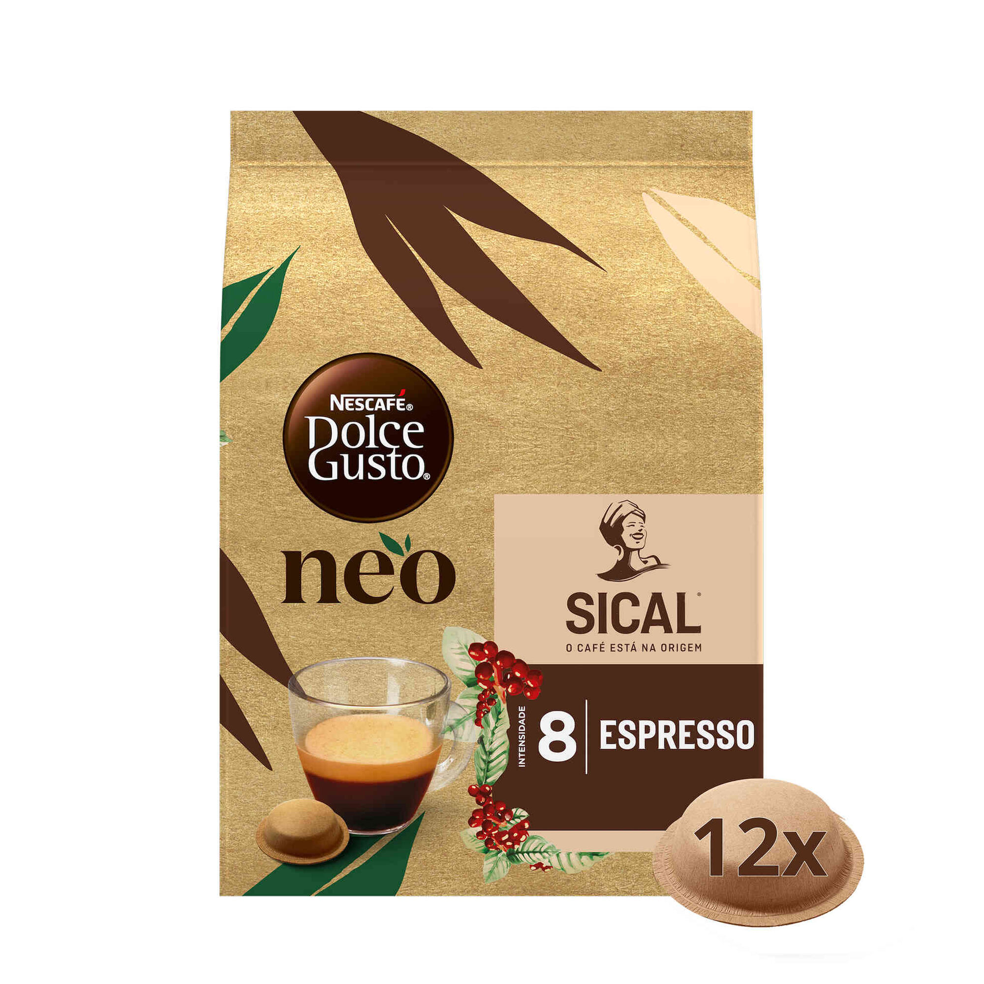 Cápsulas de Café Espresso Sical Int 8 Nescafé Dolce Gusto Neo - emb. 12 ...