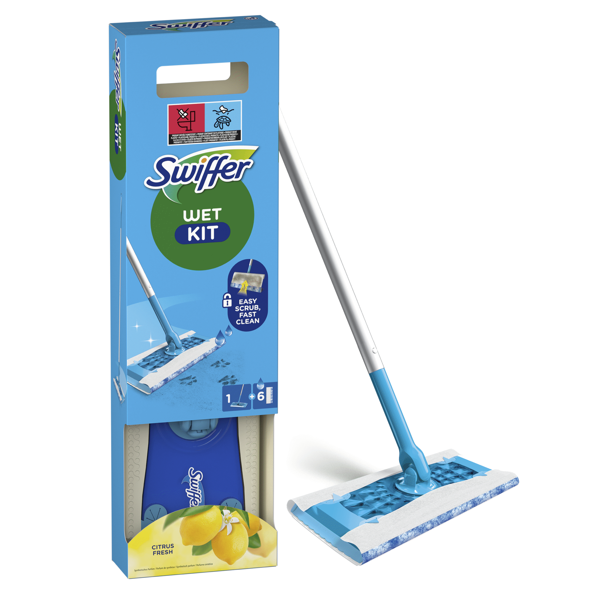Mopa Sweeper Kit com 6 Recargas Húmidas Swiffer - 1 kit | Continente Online