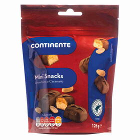 Snack Amendoim e Caramelo Mini Continente - emb. 126 gr | Continente Online