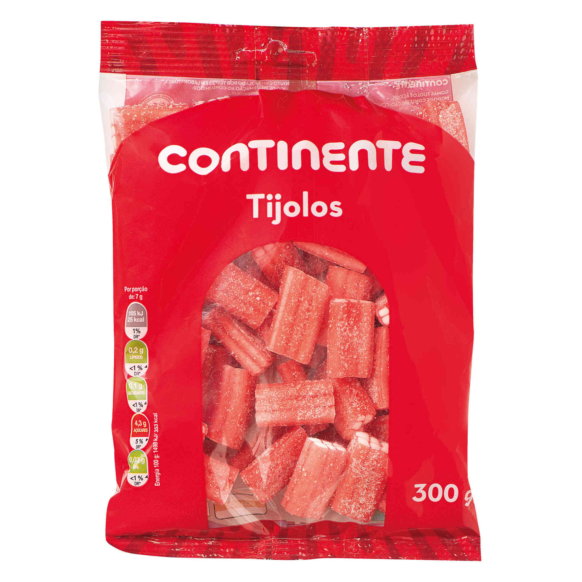 Gomas Tijolos emb. 300 gr - Continente Infantil | Continente