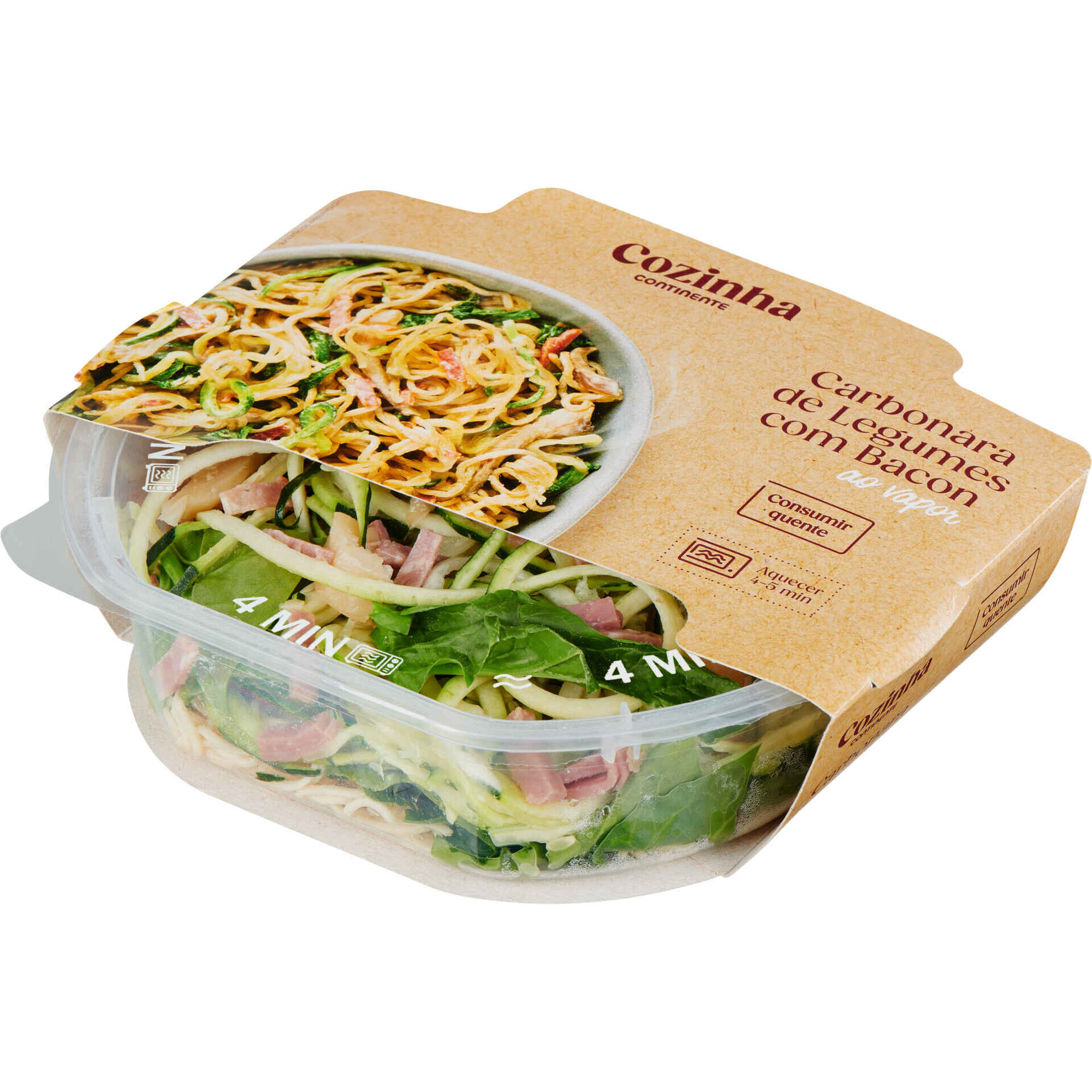 Carbonara de Legumes com Bacon ao Vapor Cozinha Continente - emb. 325 gr | Continente Online
