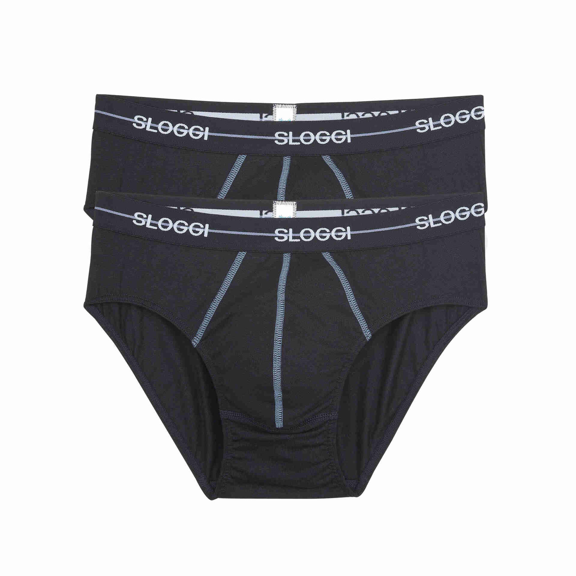 Conjunto 2 Slips Preto Homem Sloggi - 2 un | Continente Online