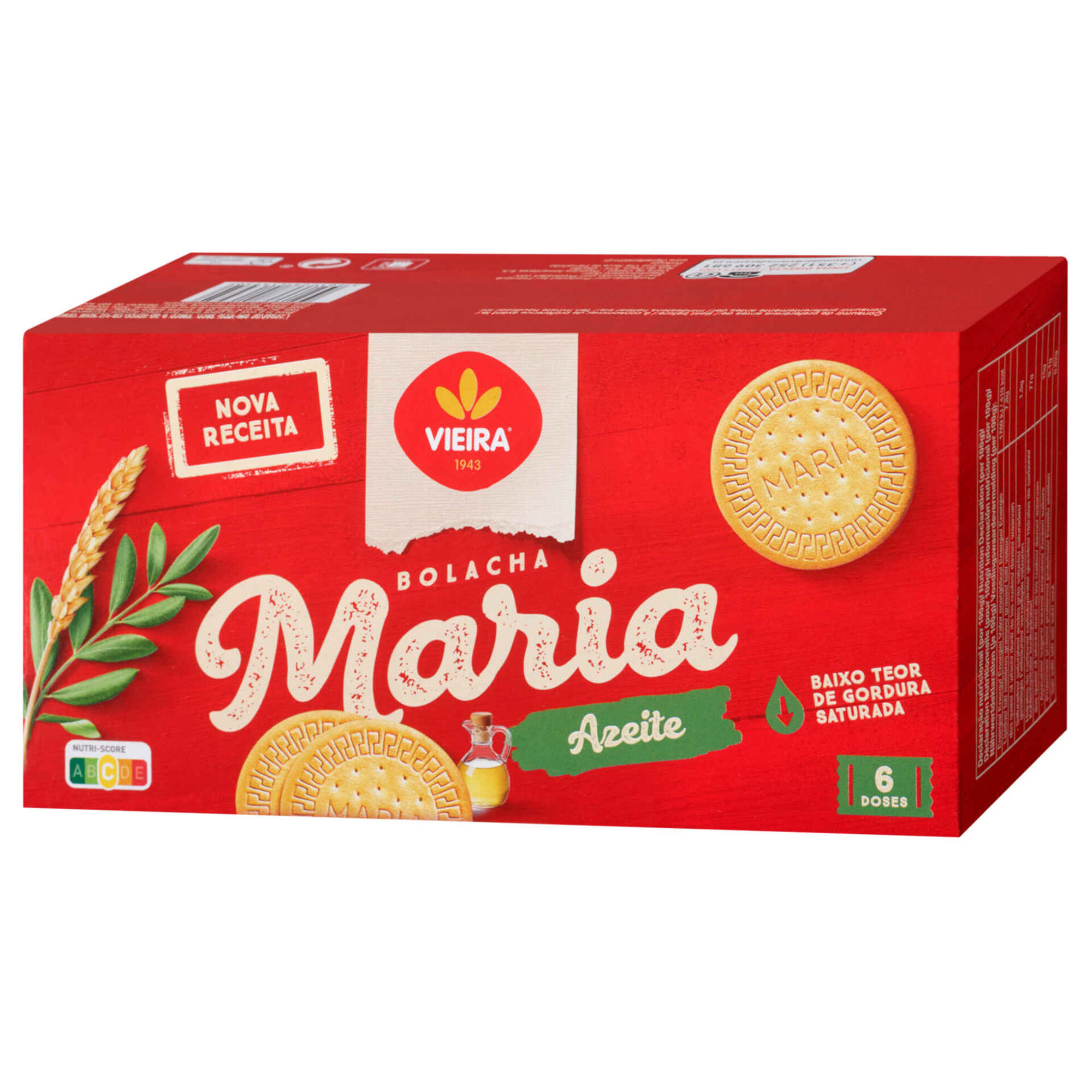 Bolachas Maria com Azeite Vieira - emb. 150 gr | Continente Online