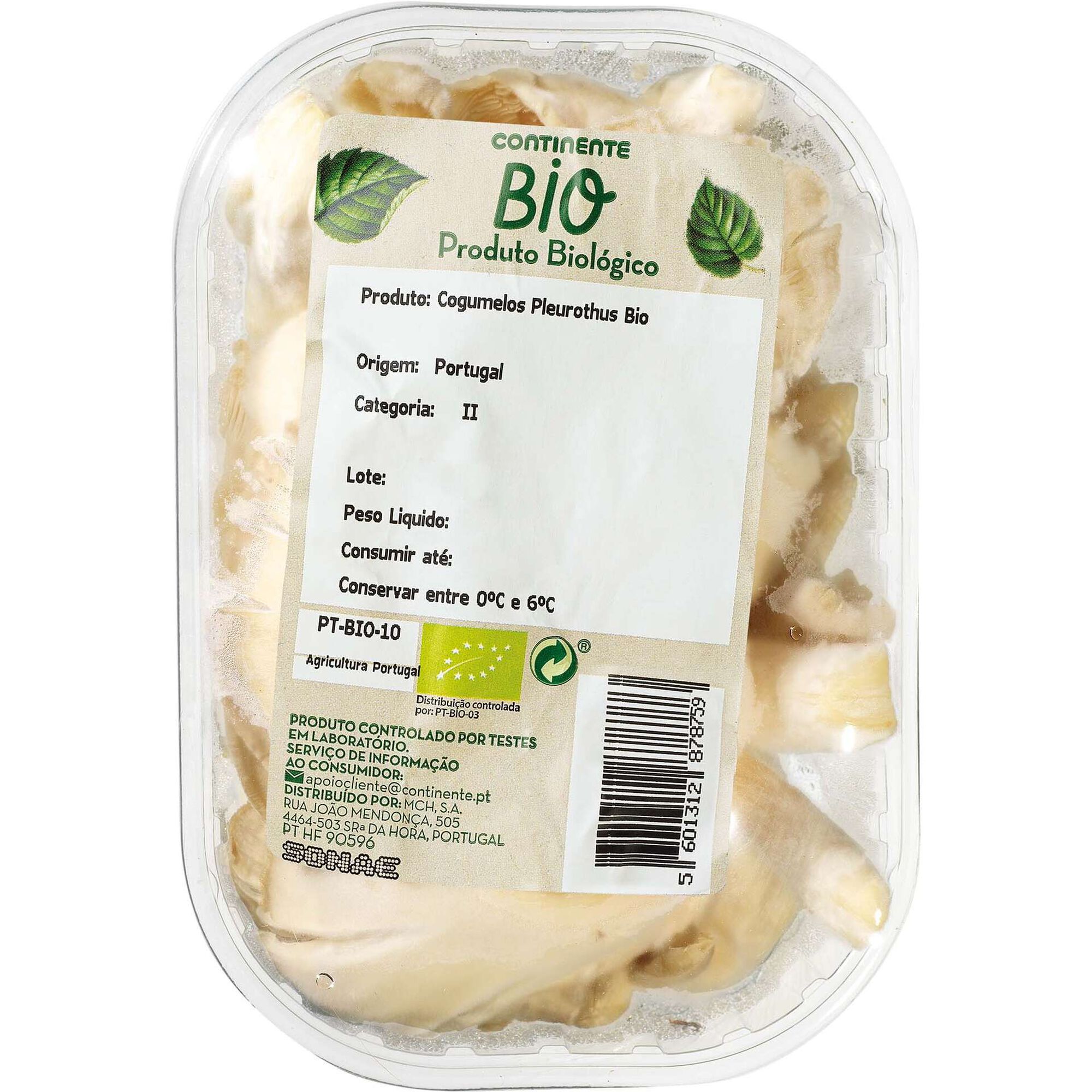Cogumelo Pleurotus Biológico Fresco Continente Bio - emb. 150 gr ...