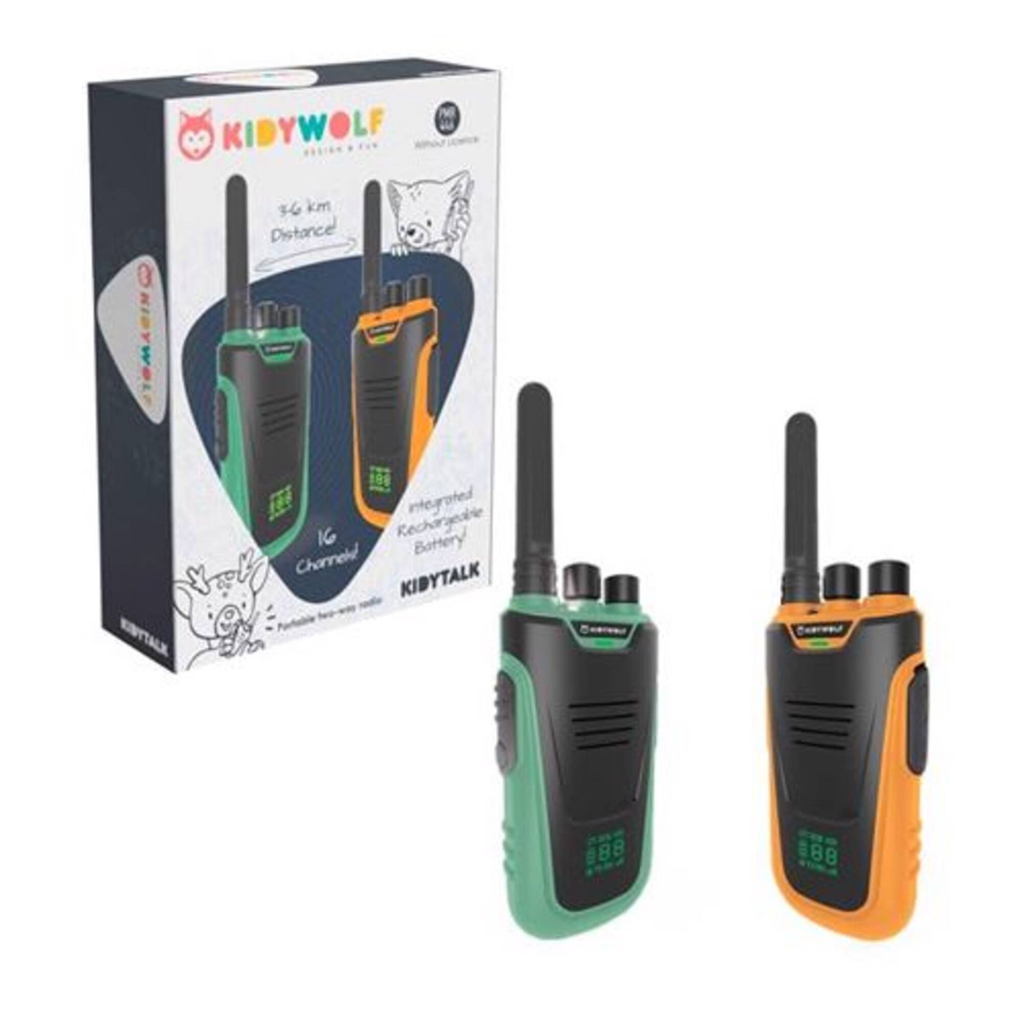 Kidiwolf - Walkie-Talkies Verde e Laranja | Continente Online