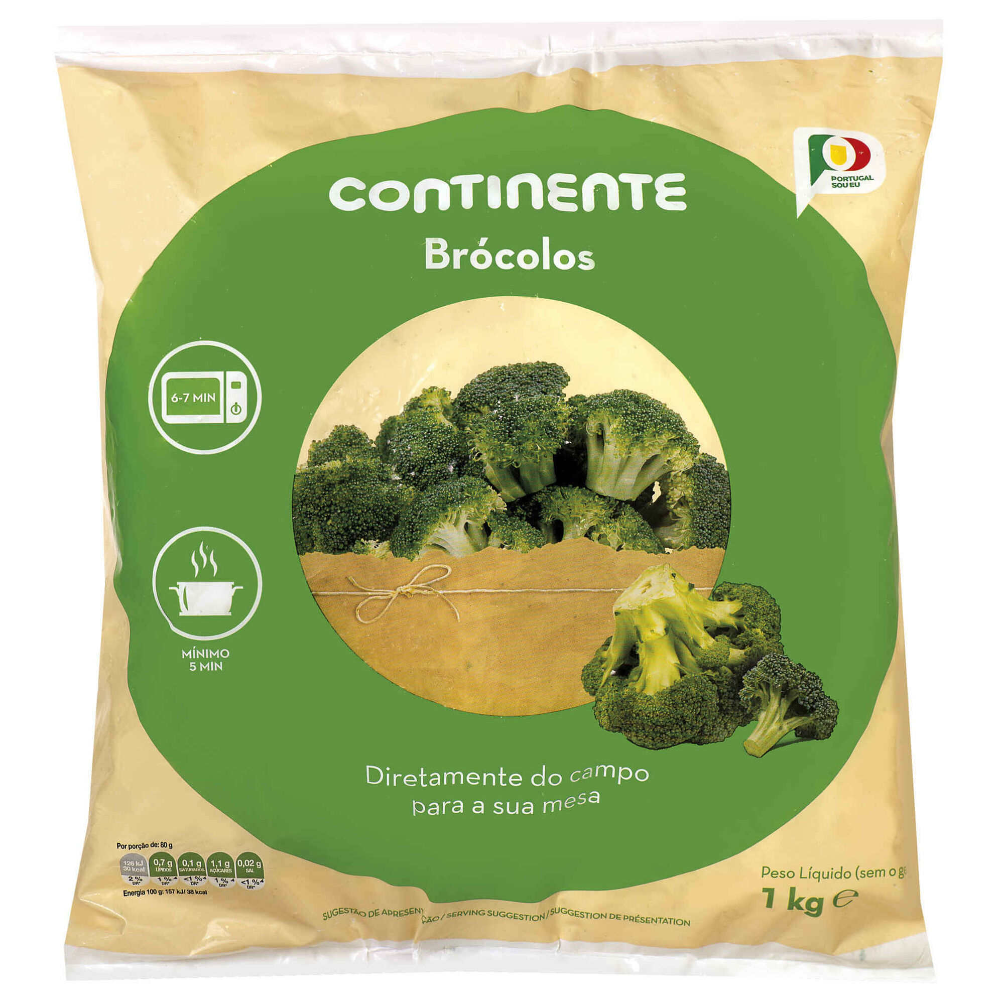 Brócolos - emb. 1 kg - Continente | Continente Online