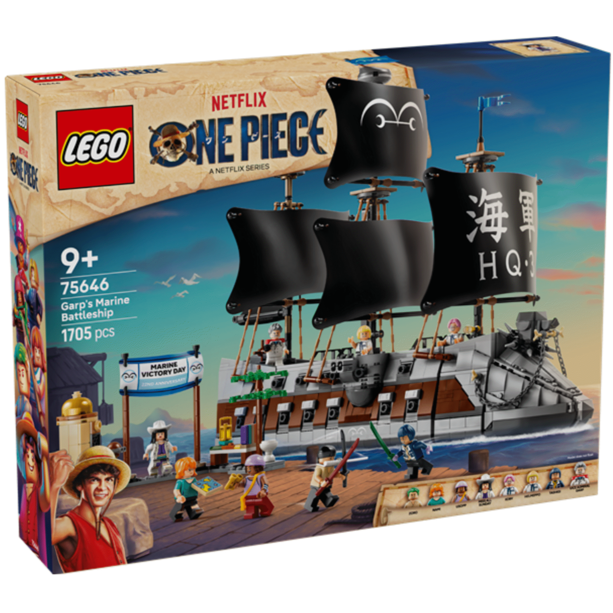 LEGO One Piece - Navio de Guerra da Marinha do Garp - 75646 ...