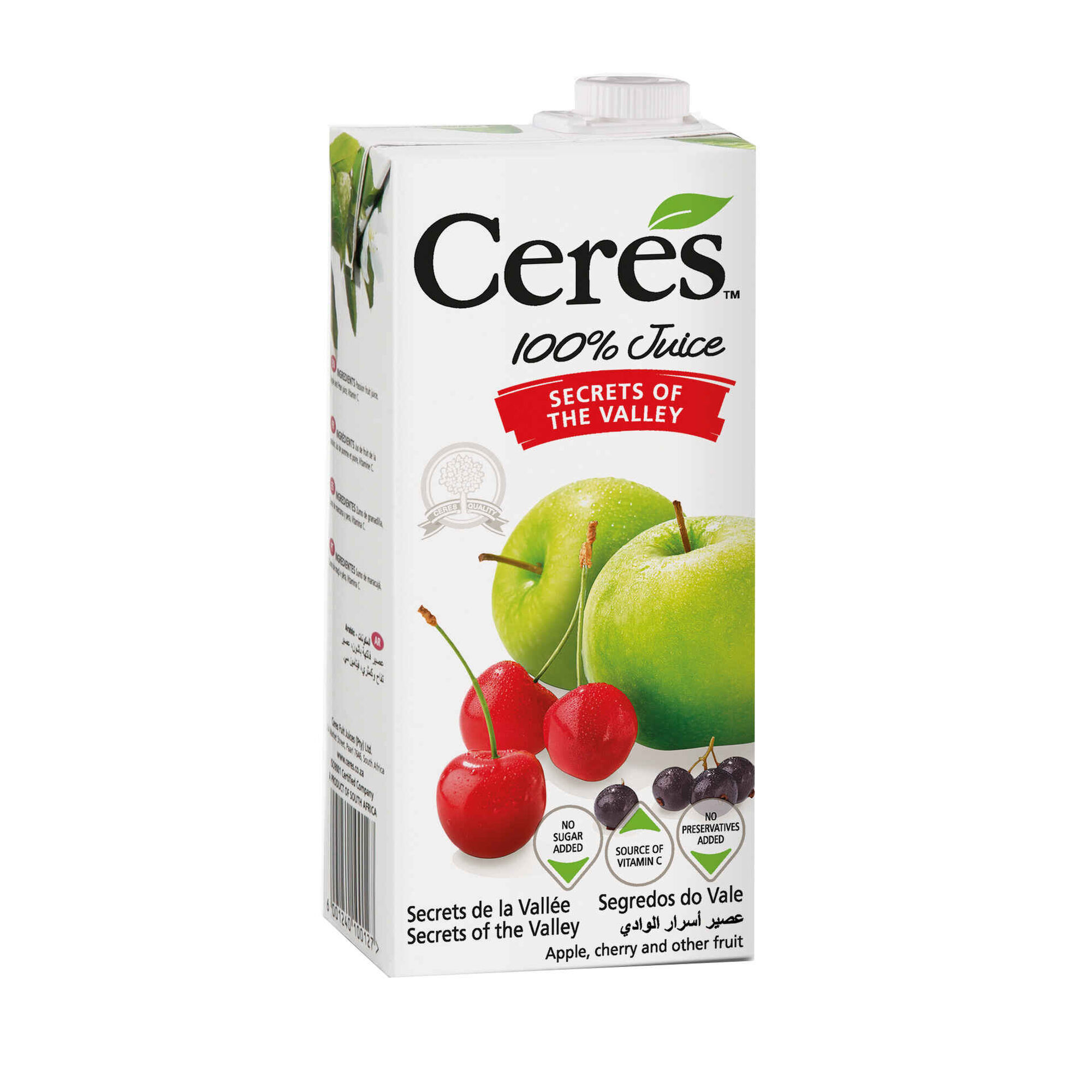 Sumo 100% Maçã, Cereja e frutas