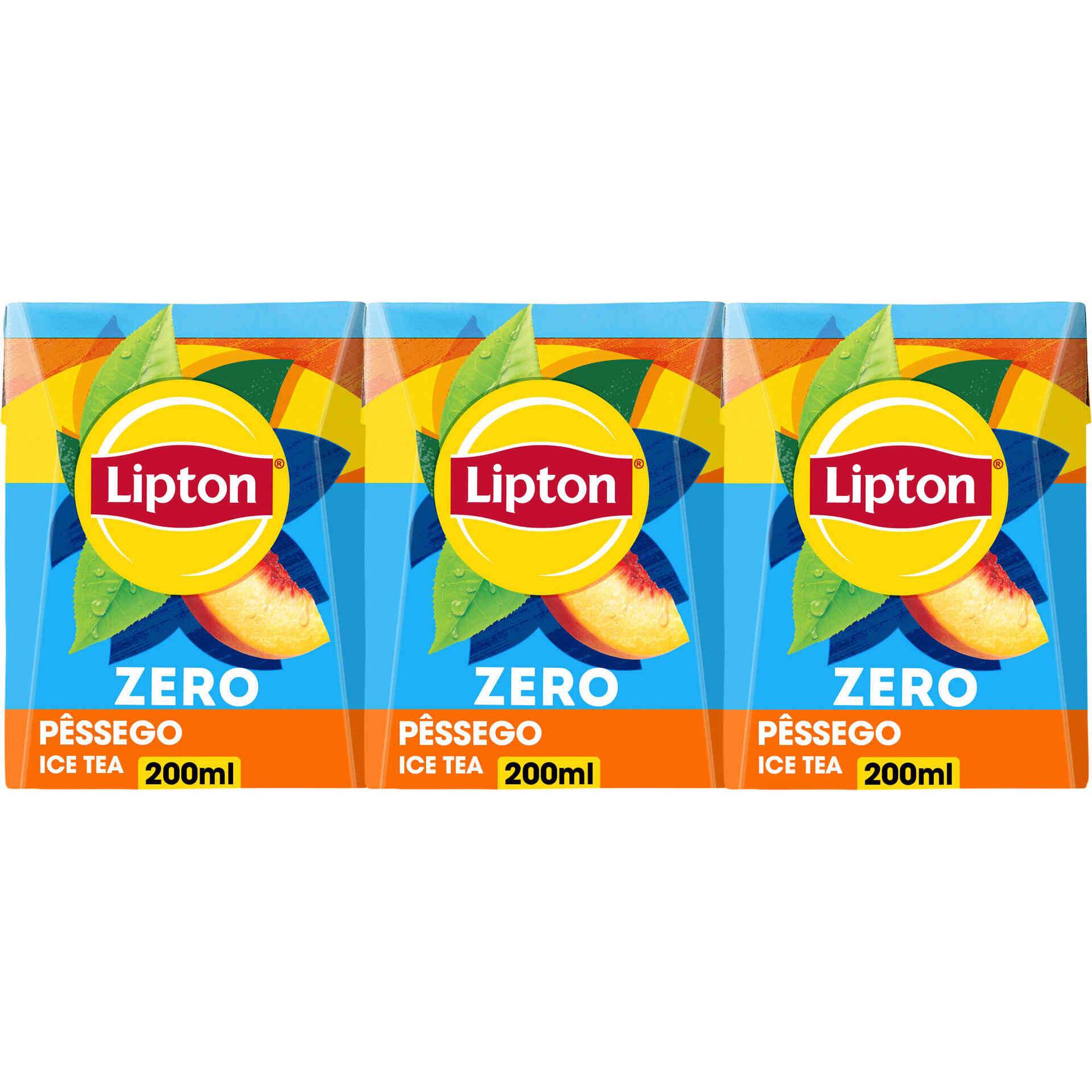 Ice Tea Pêssego sem Açúcar Lipton - emb. 3 x 20 cl | Continente Online