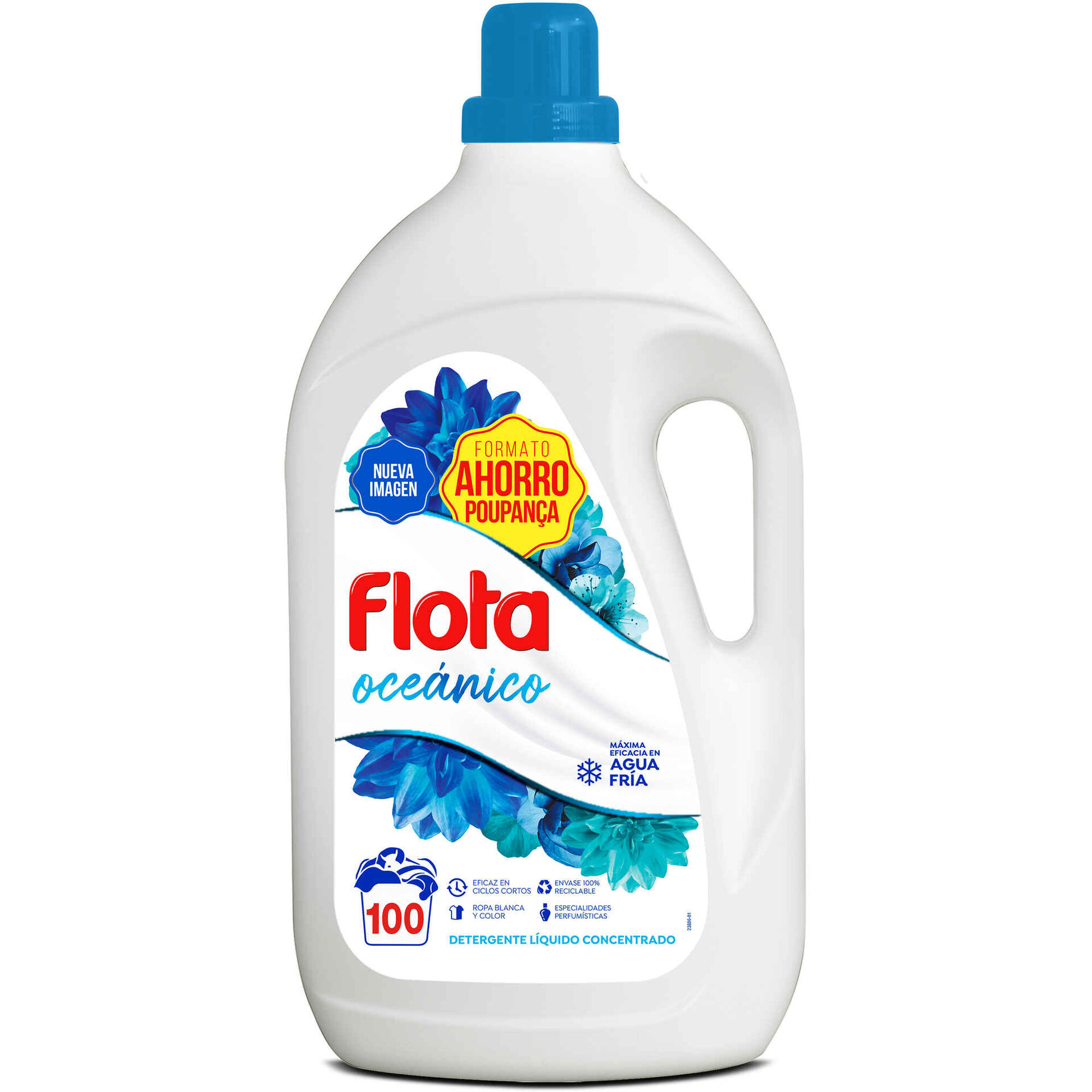Detergente Máquina Roupa Líquido Oceânico Flota - 100 doses ...