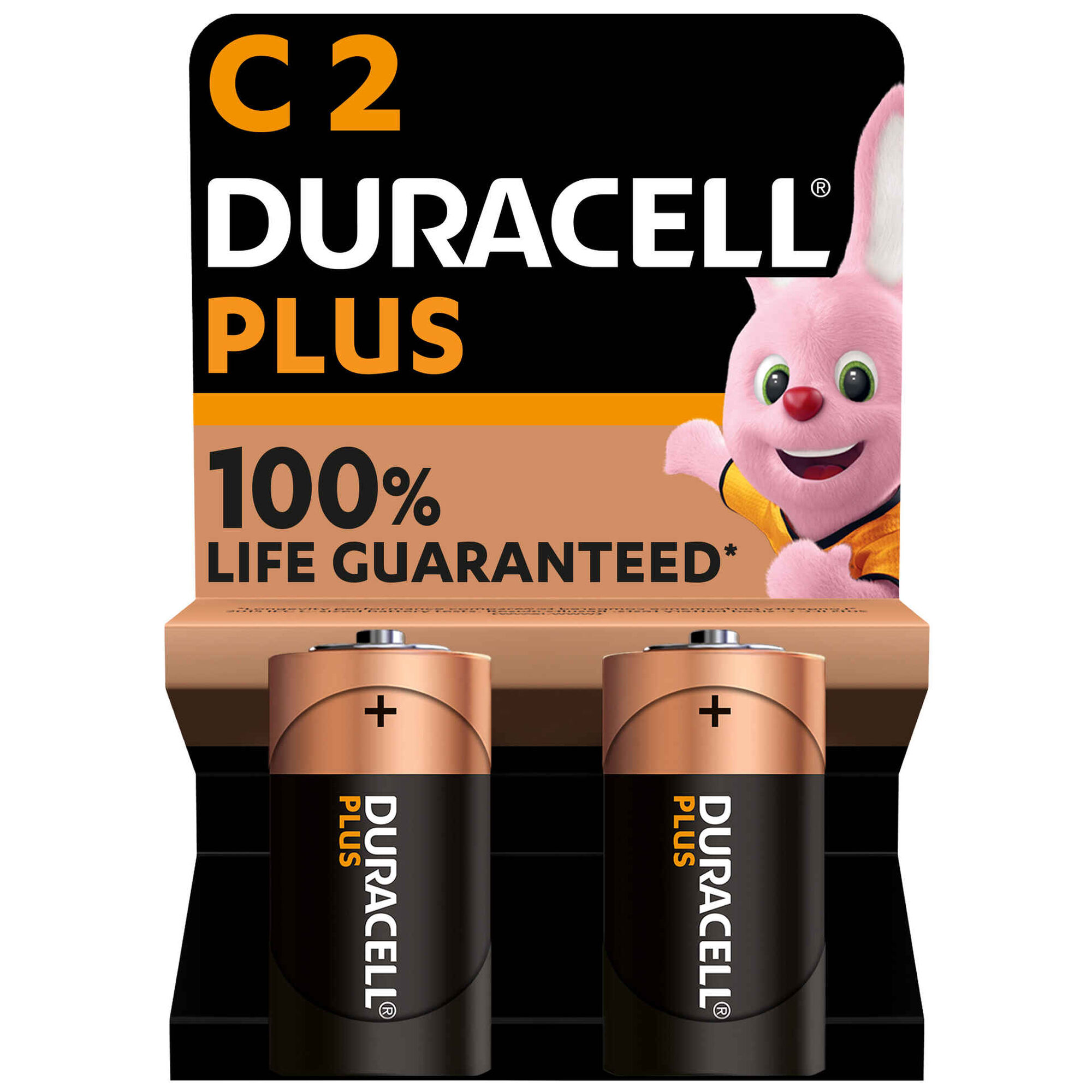 Pilhas C Plus 2 un - Duracell | Continente