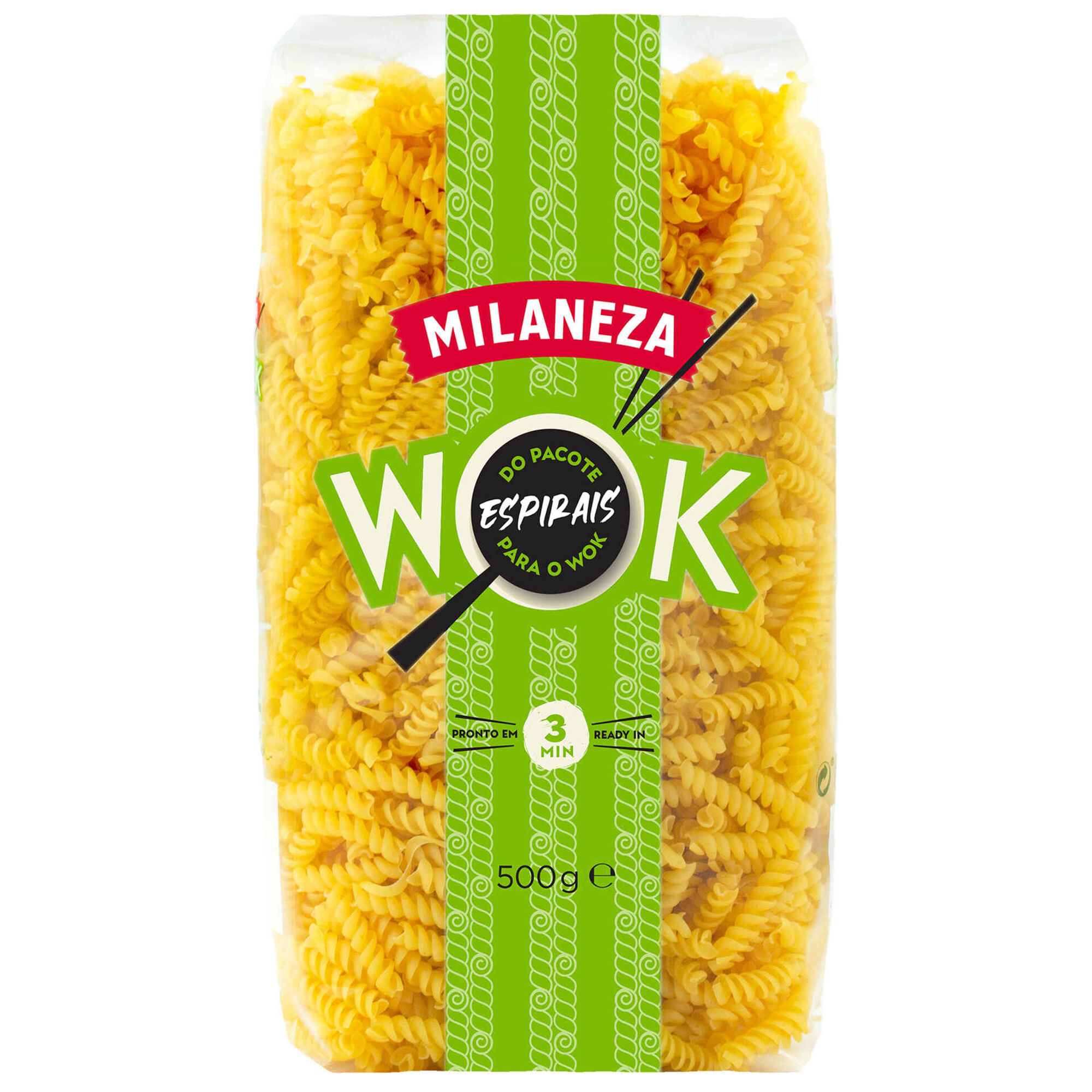 Massa Espirais Wok emb. 500 gr - Milaneza | Continente