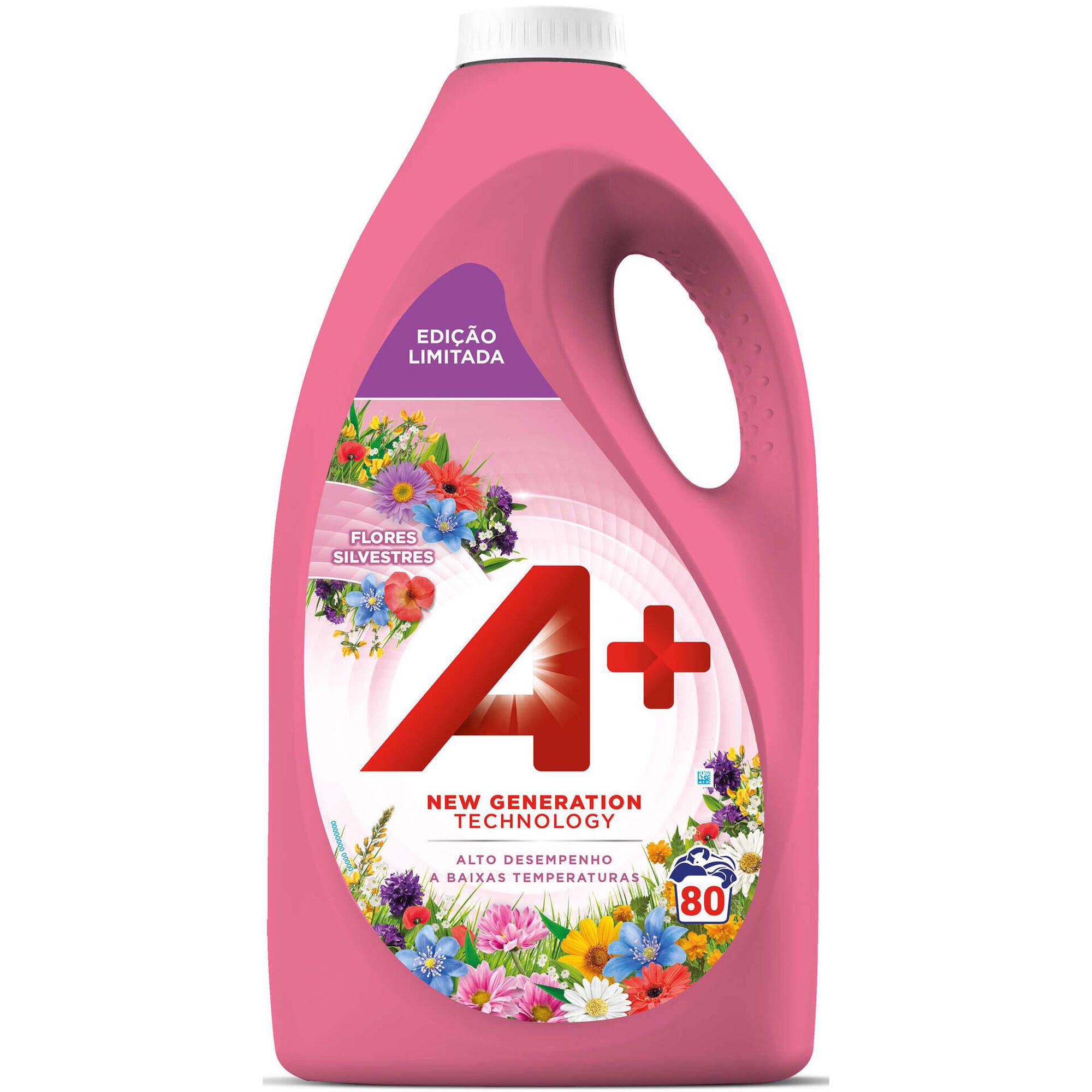 Detergente Máquina Roupa Líquido Flores Silvestres A+ - 80 doses ...
