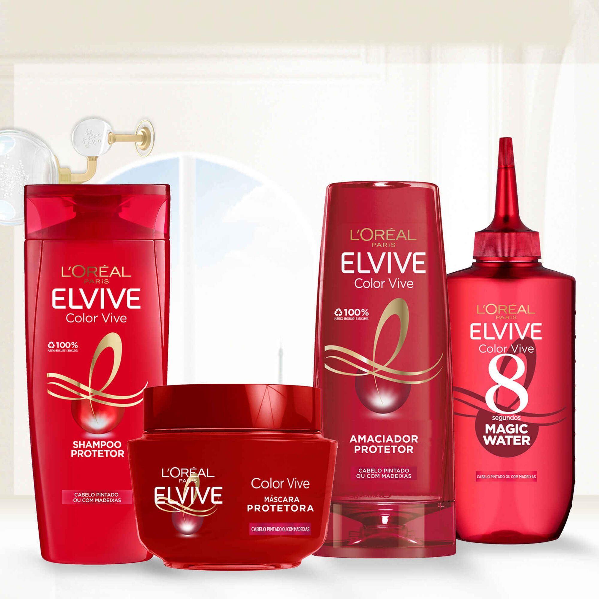 Rotina Cabelo Elvive Color Vive