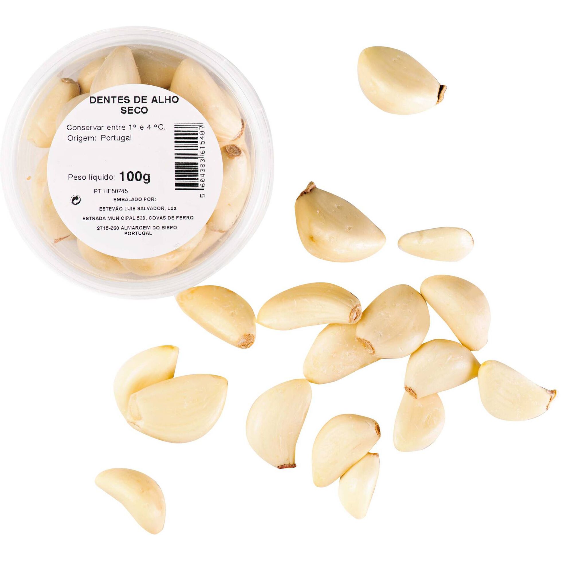 Alho Seco Descascado ELS - emb. 100 gr | Continente Online