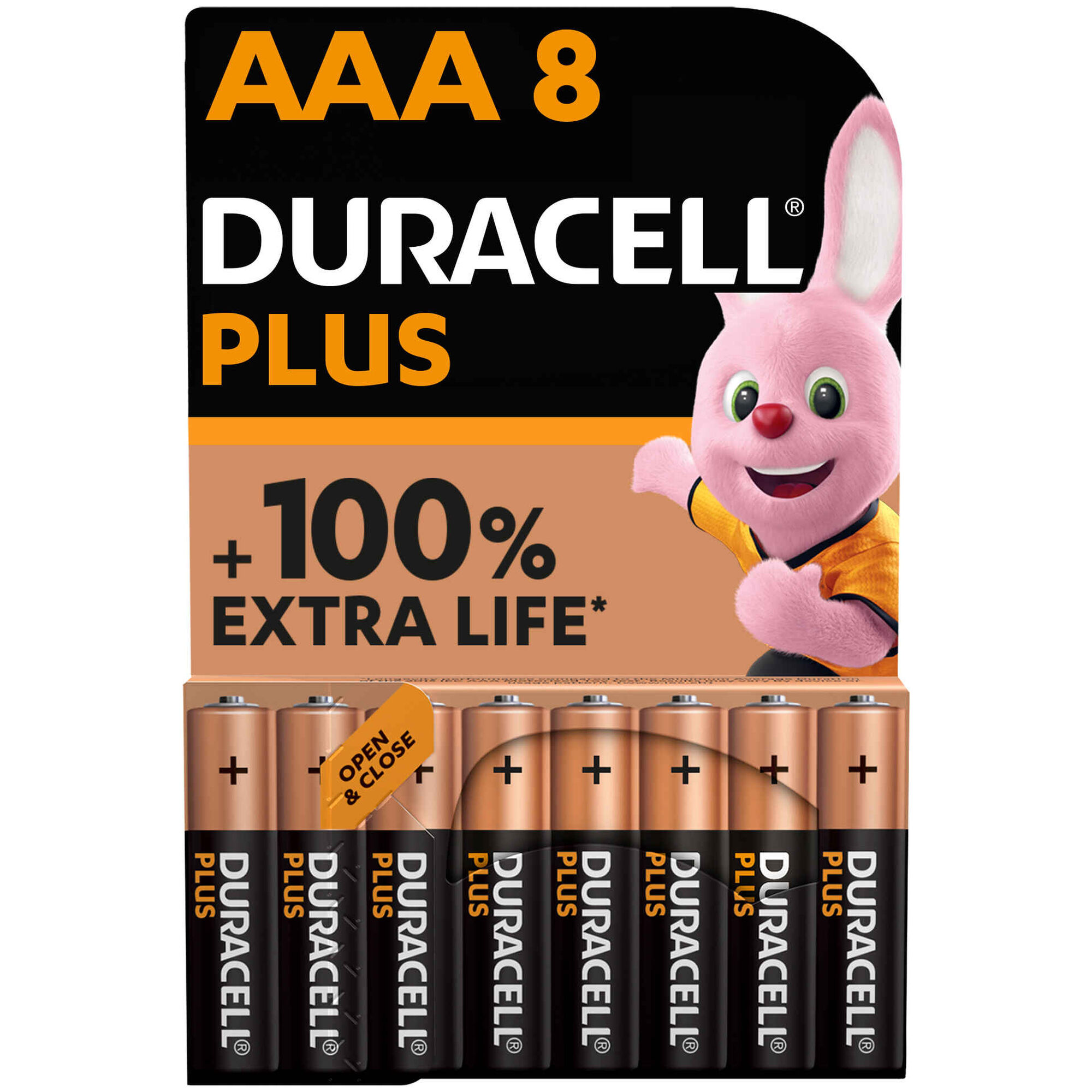 Pilhas AAA Plus emb. 8 un - Duracell | Continente