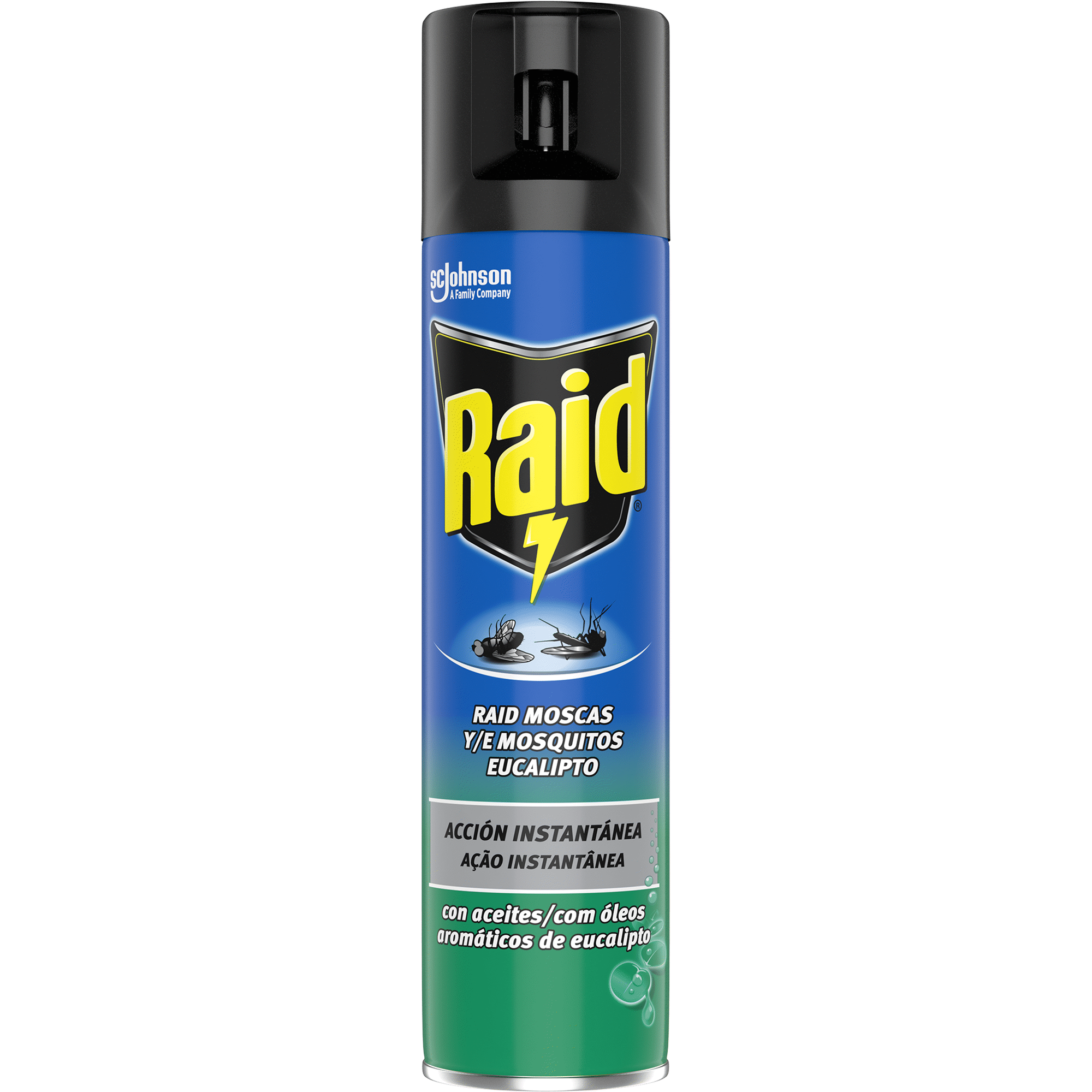 Inseticida Spray Moscas e Mosquitos Eucalipto Raid - emb. 400 ml ...