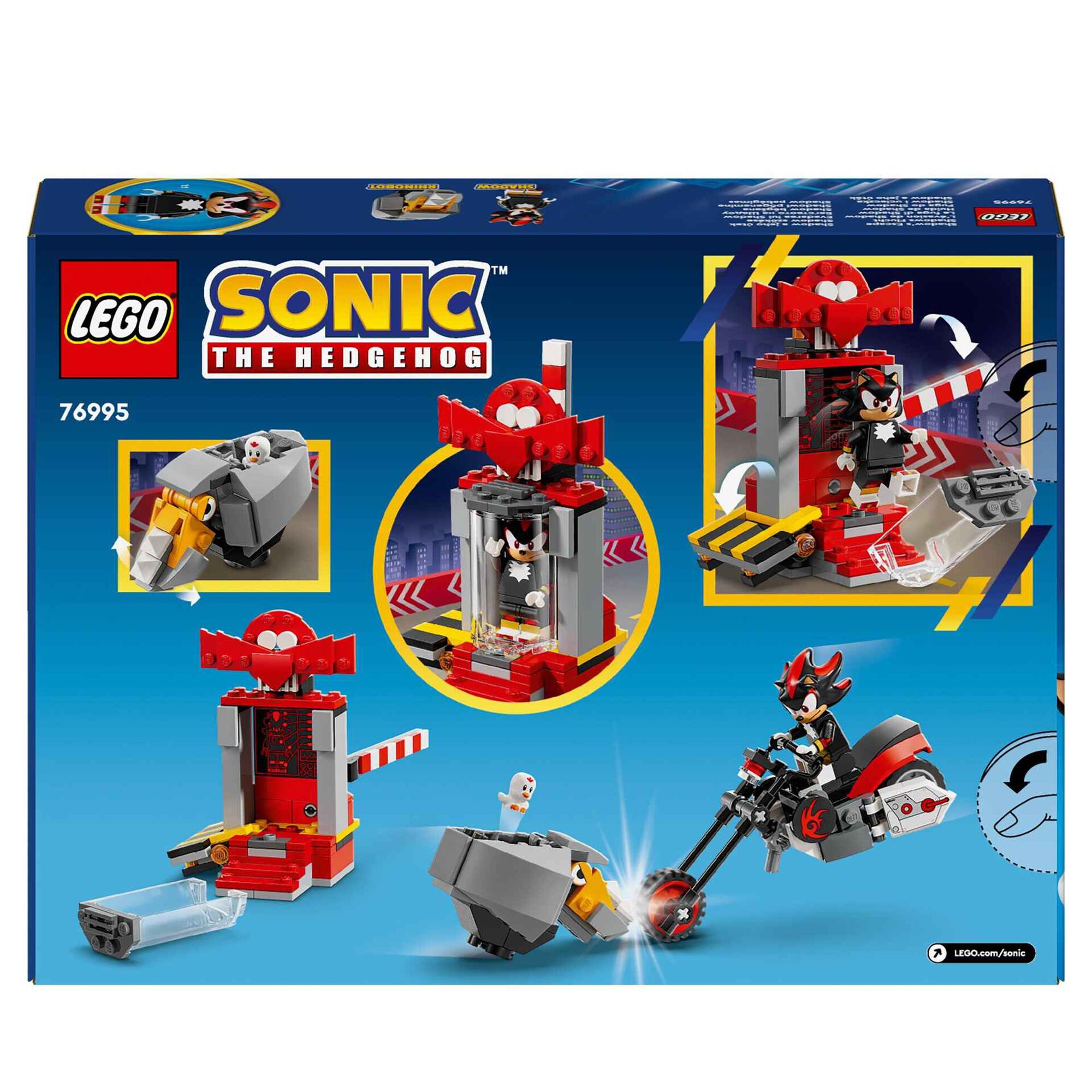 Fuga do Shadow The Hedgehog - 76995 LEGO Sonic The Hedgehog | Continente Online