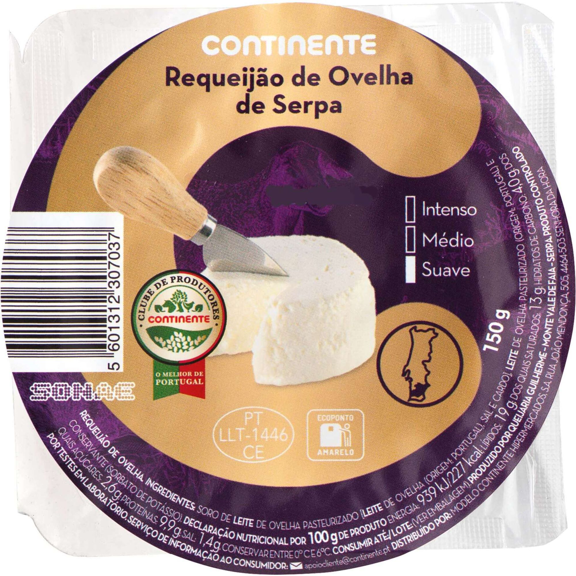 Requeijão de Ovelha de Serpa Continente - emb. 150 gr | Continente Online